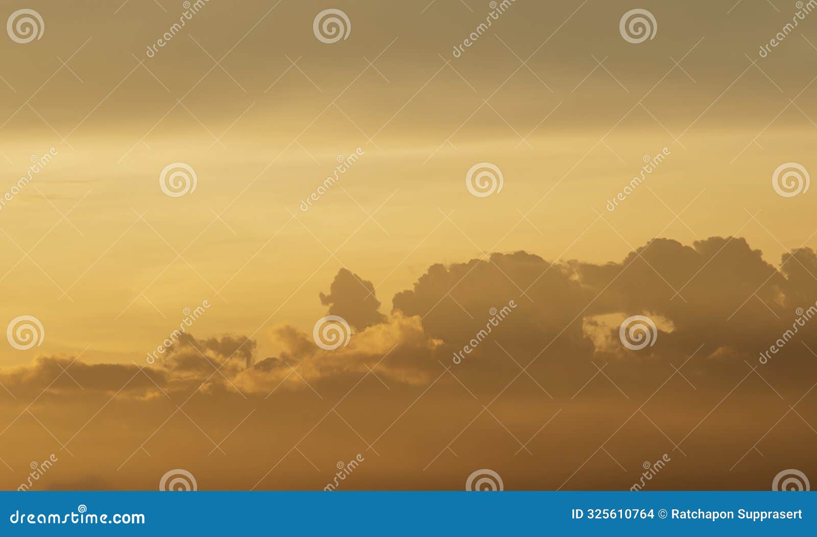 Yellow Cloud Scape Background at Sunrise Time Stock Photo - Image of ...