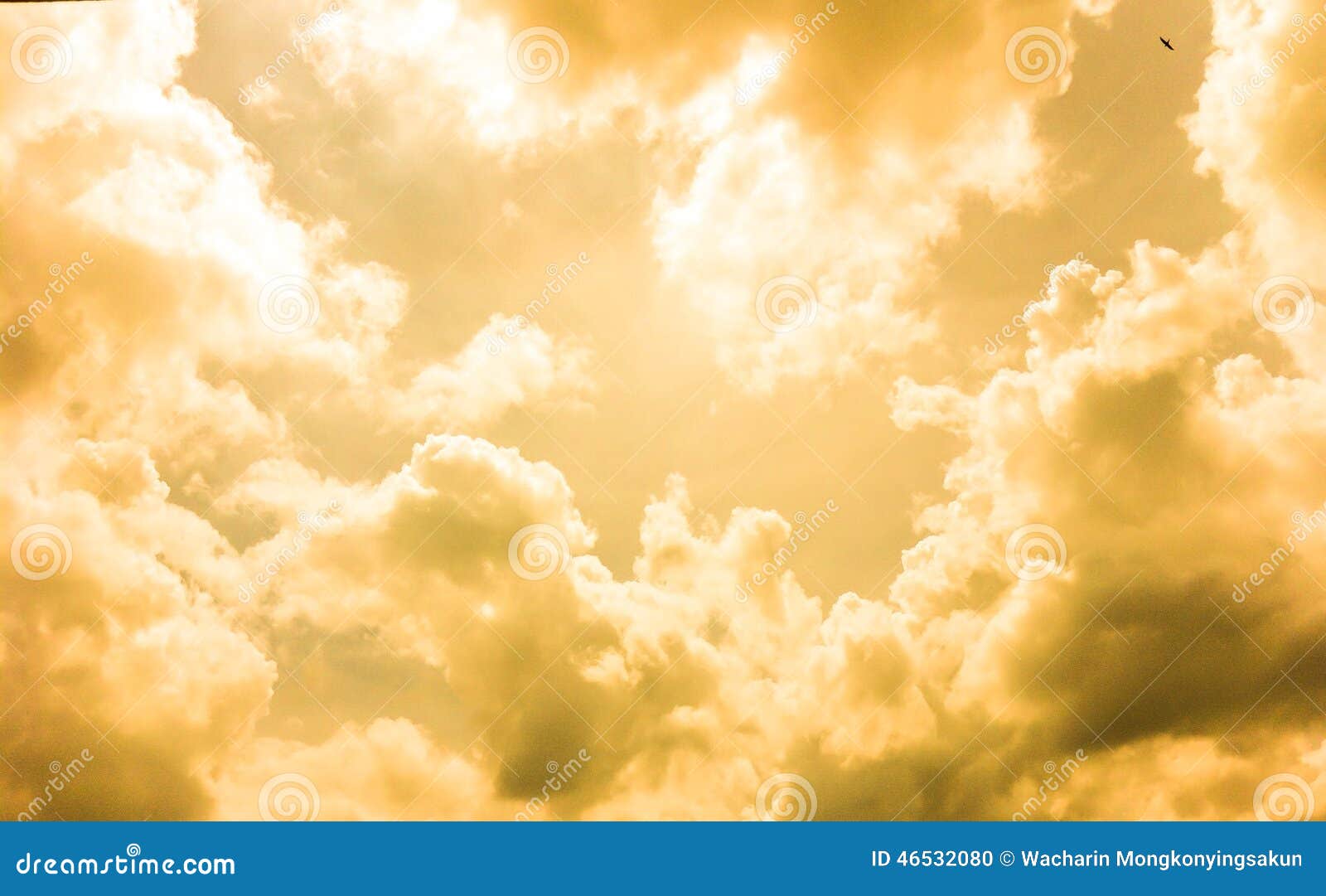 Yellow Cloudy stock photo. Image of feeling, backdrop - 46532080