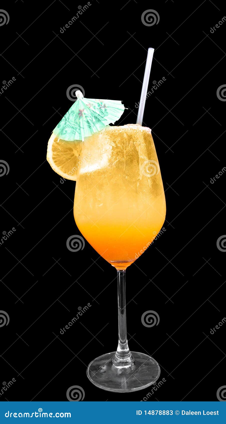 Yellow cocktail stock image. Image of garnish, single - 14878883