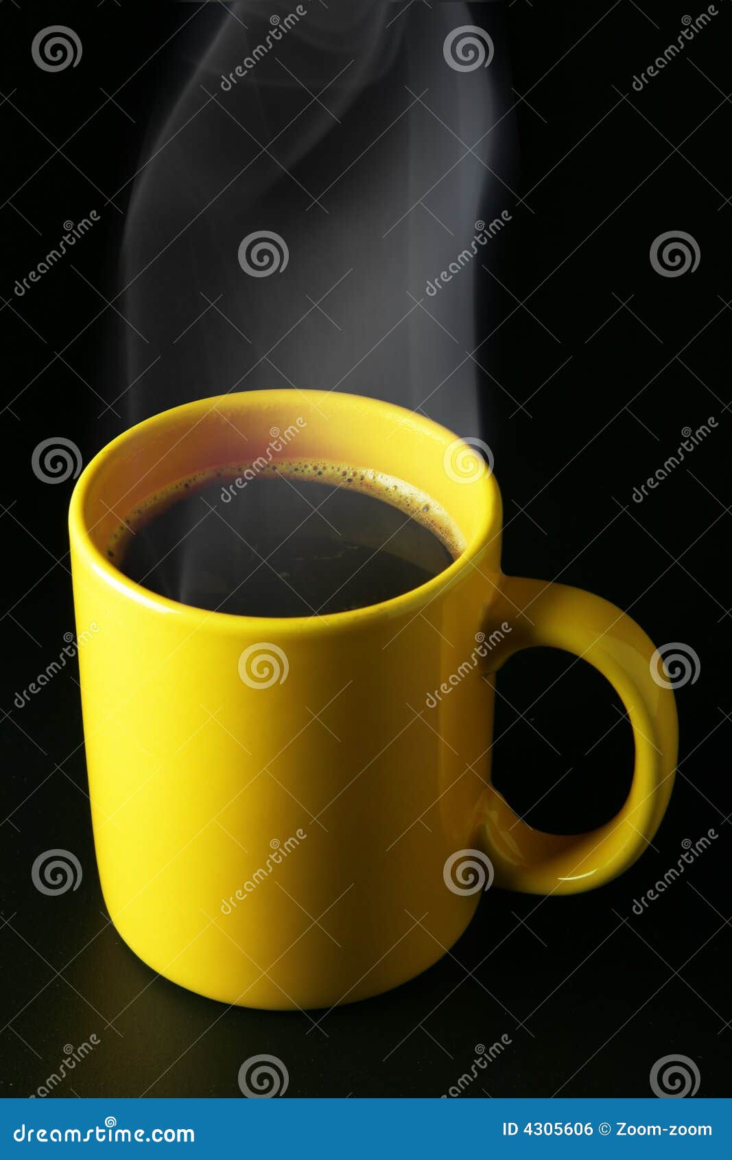 Yellow Cup Of Coffee And Roasted Beans Royalty-Free Stock Photo ...