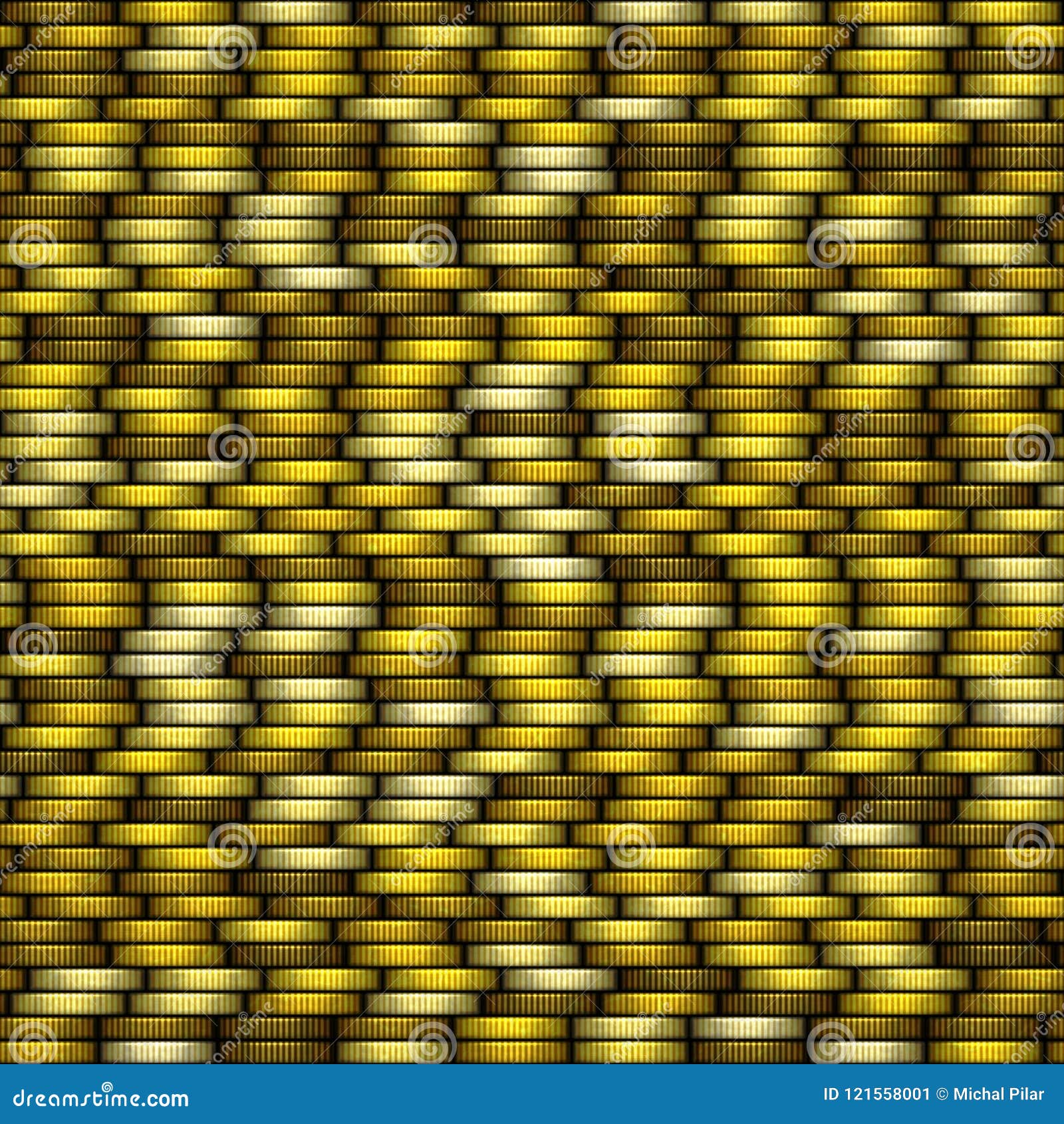Yellow coins texture stock illustration. Illustration of economy ...