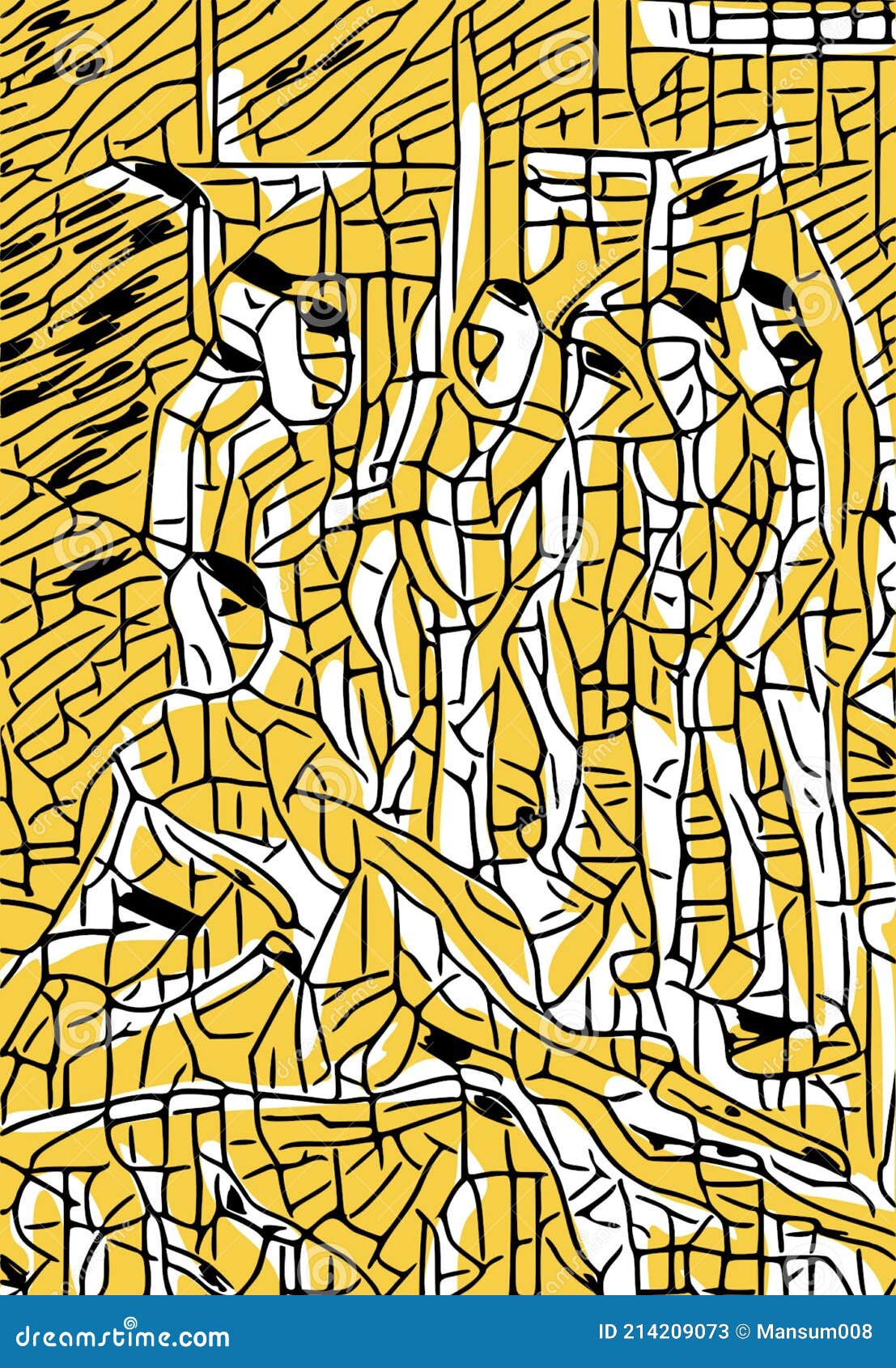 Yellow Color of Abstract Background Stock Illustration - Illustration ...