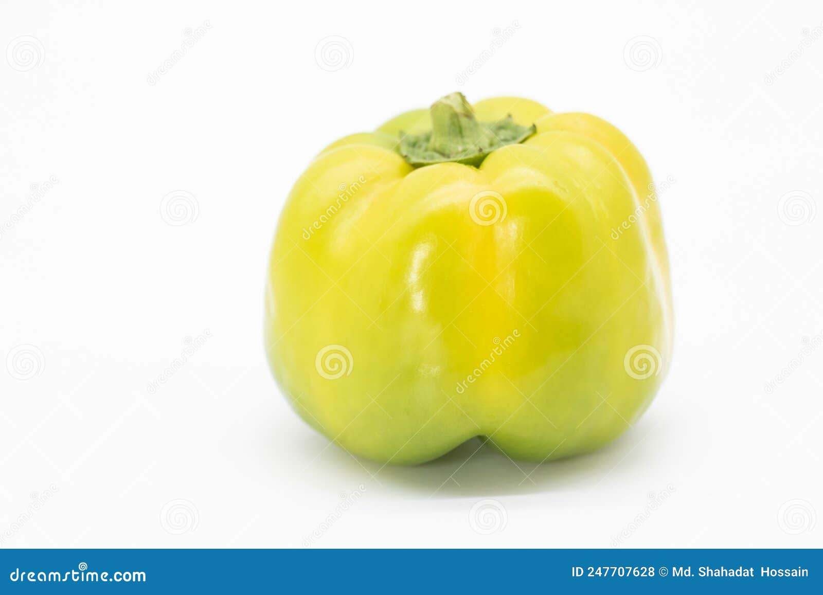 Yellow Color Bell Peppers or Capsicum Isolated on White Background ...
