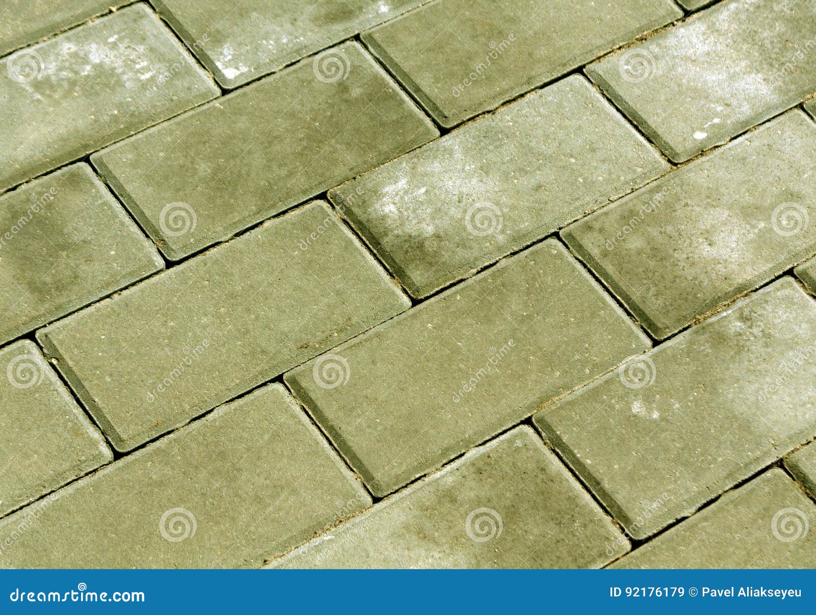 Yellow Color Cobblestone Pavement Texture. Stock Image - Image of ...