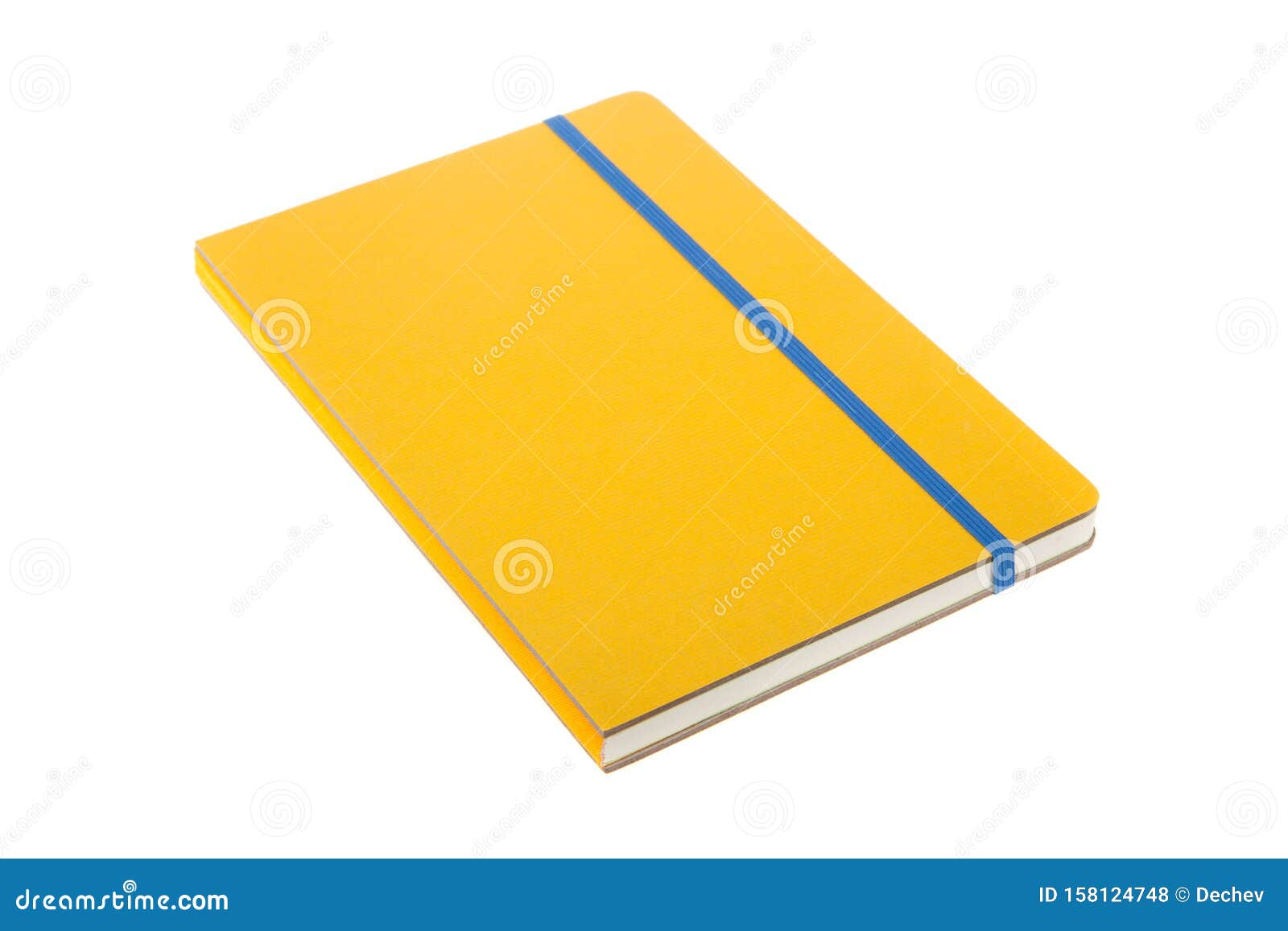 Yellow Color Cover Note Book Isolated. Sketch Book Stock Photo - Image ...