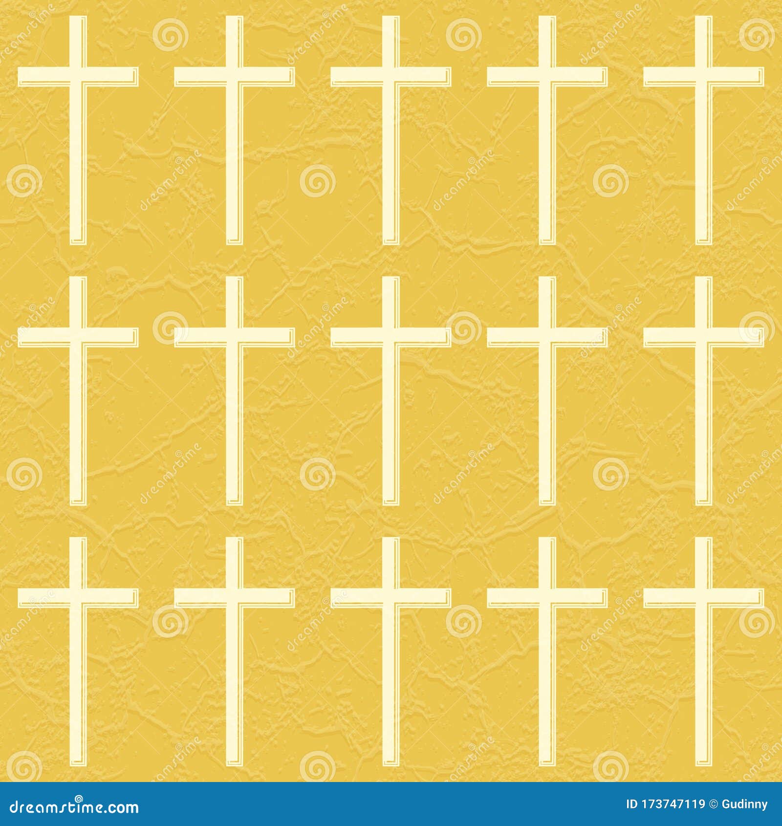 Yellow Color Cross Pattern with Stone Effect Stock Vector ...