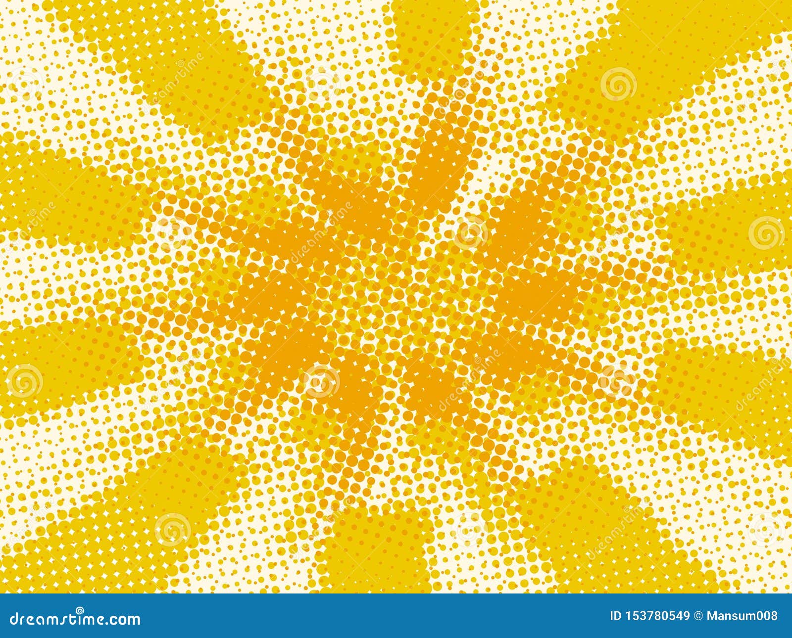 Yellow Color Dotted Pattern Background Stock Illustration ...