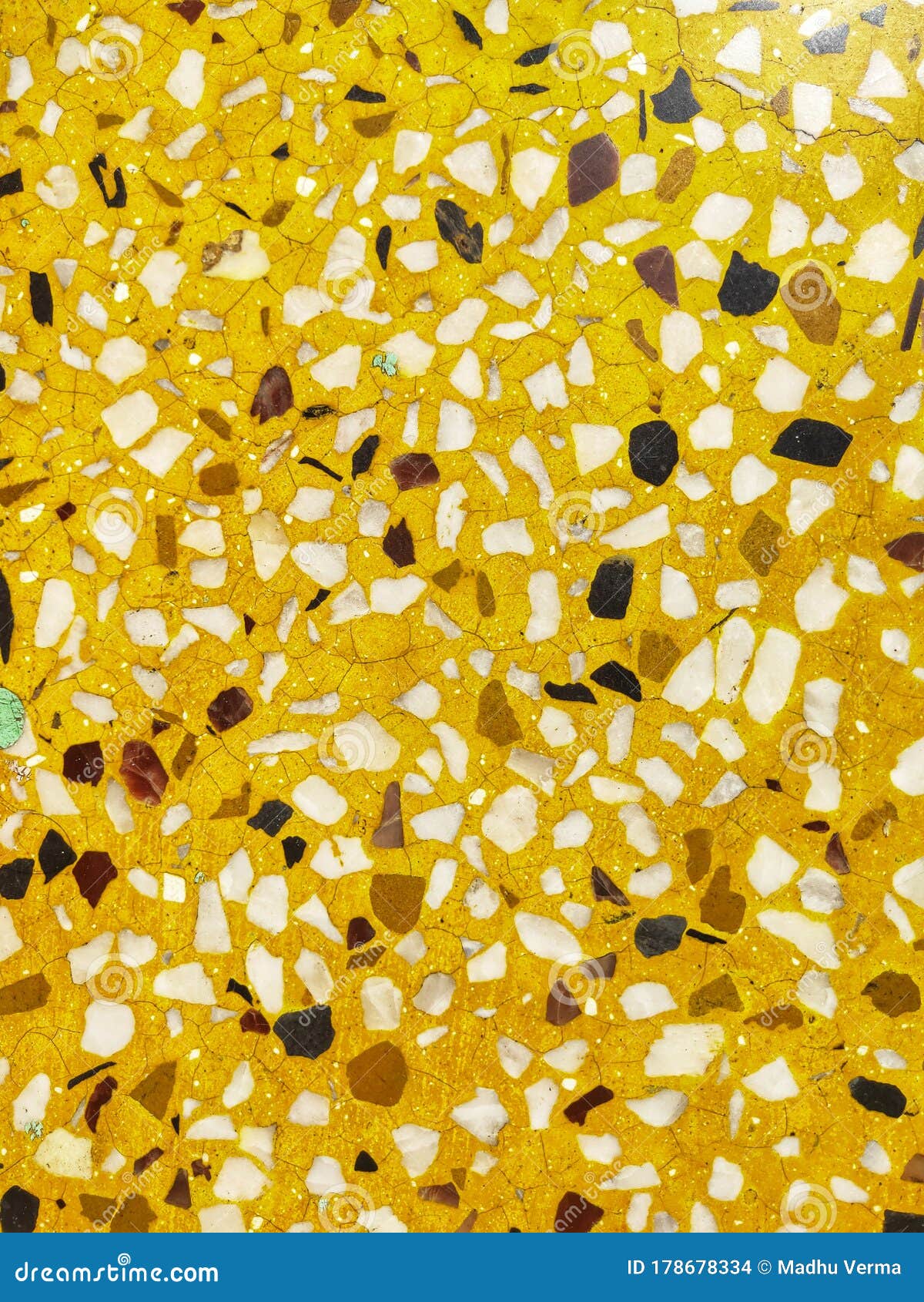 Yellow Color Flour Design with Spotted Marbles Stock Photo - Image of ...