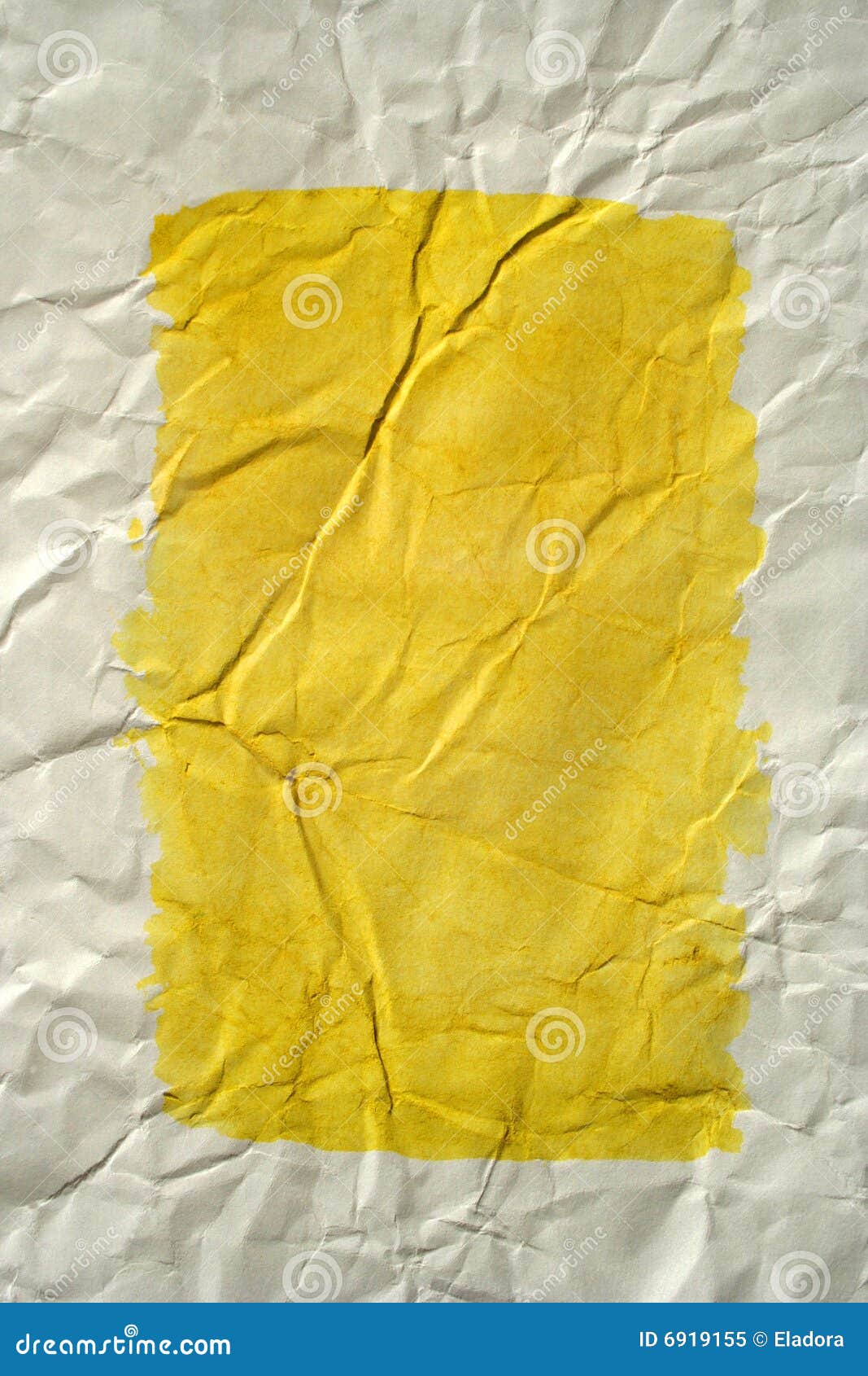 Yellow Color Framed Painted Crushed Paper Stock Image - Image of frame ...