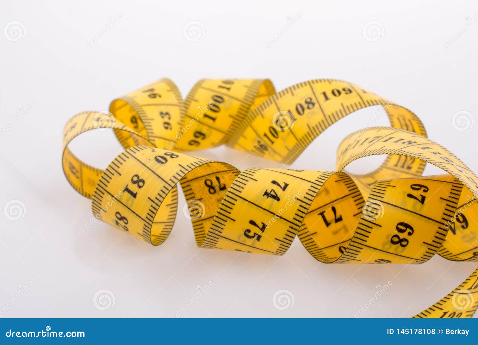 Yellow Color Measuring Tape Stock Photo - Image of diet, swirl: 145178108