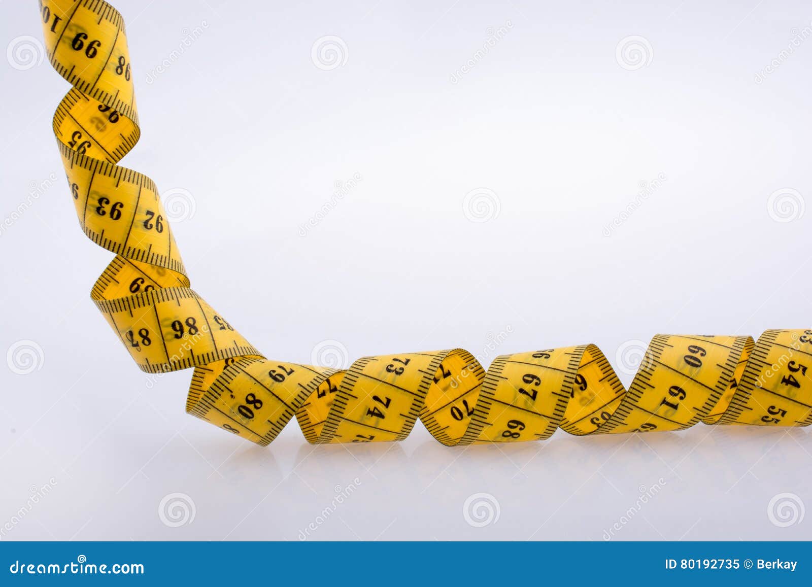 Yellow Color Measuring Tape Stock Image - Image of isolated, loss: 80192735