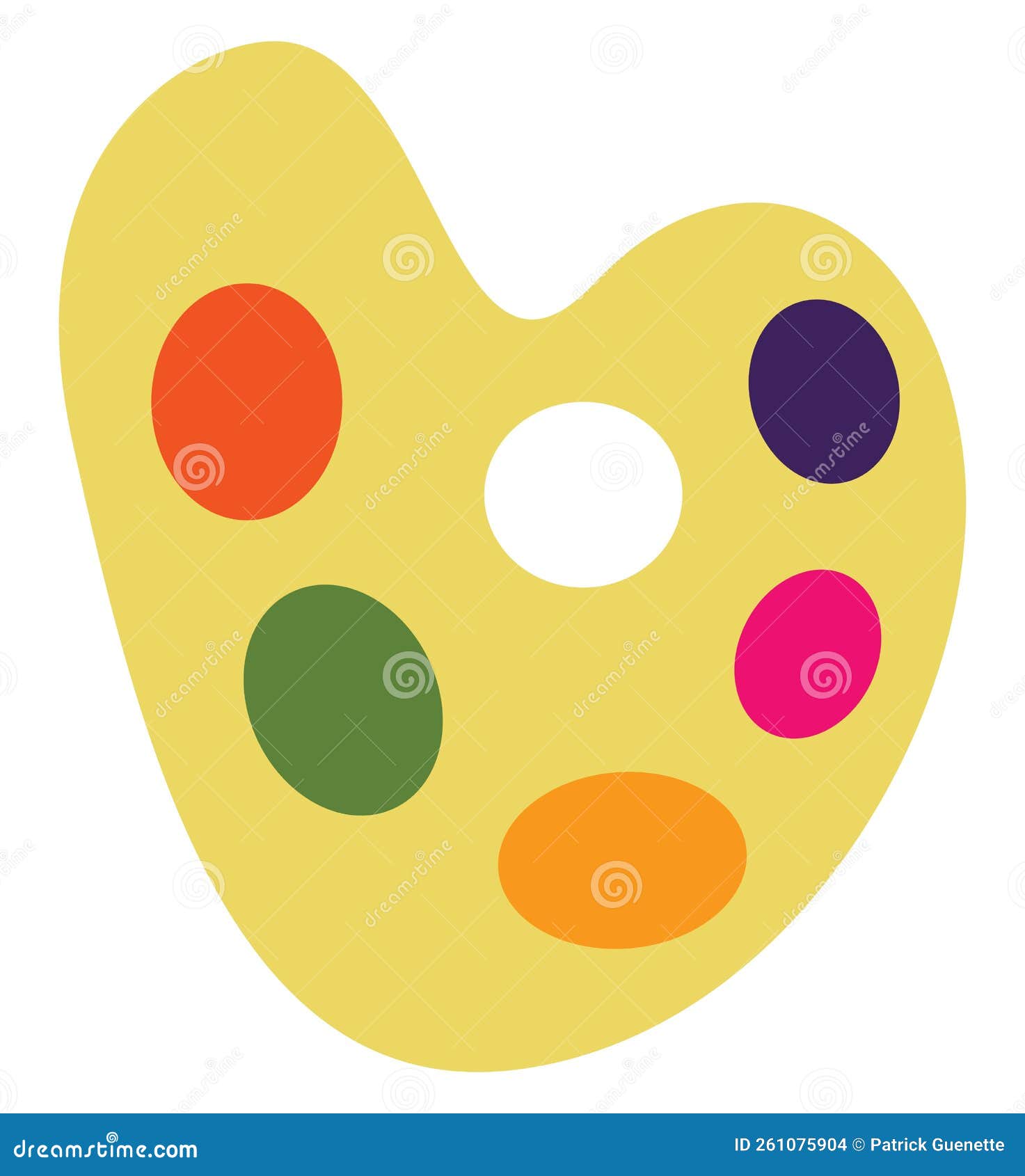 Yellow Color Pallette, Icon Stock Vector - Illustration of tool, color ...