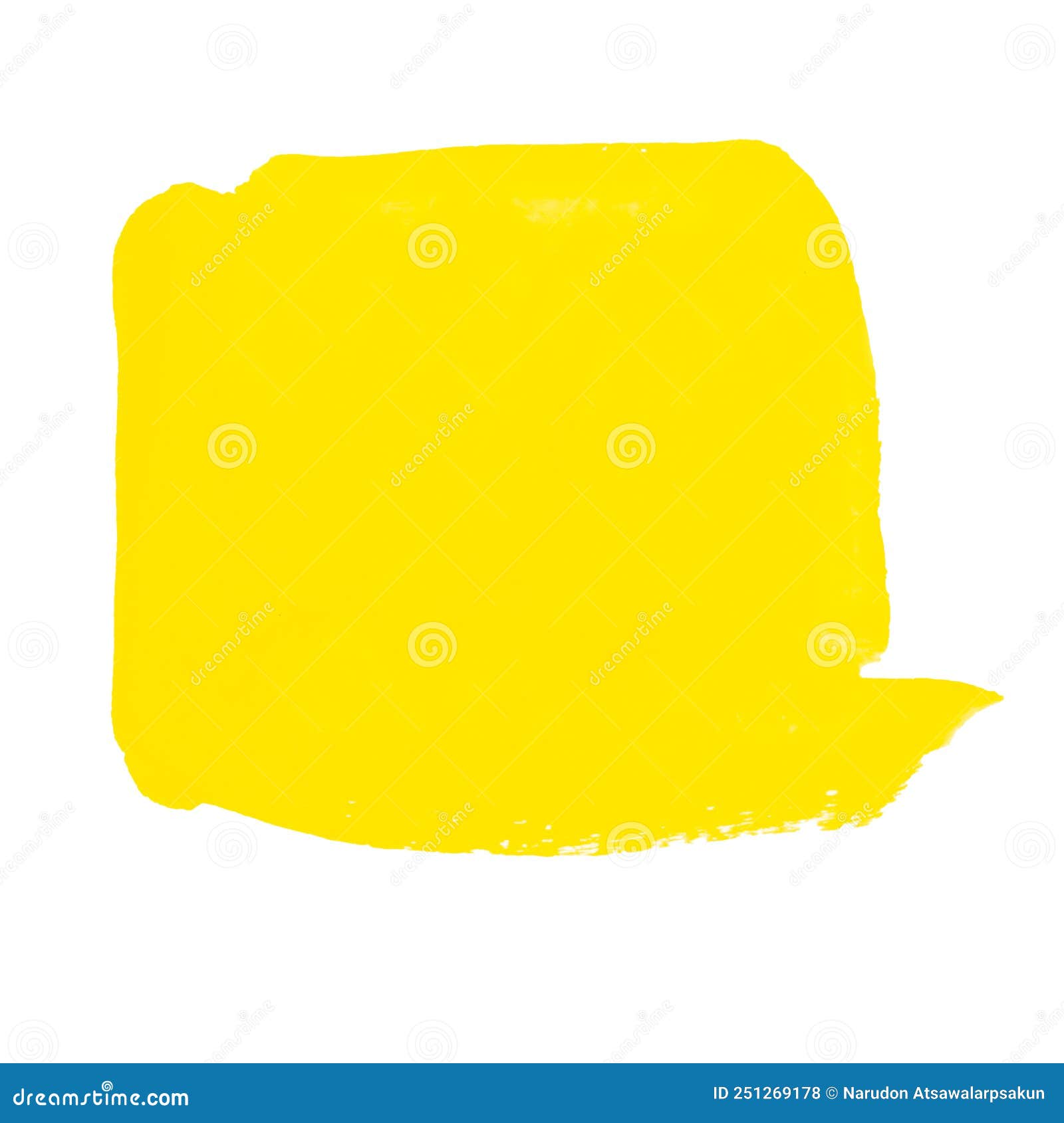 Yellow Color Paper Draw Isolated on Background Square Stock Photo ...