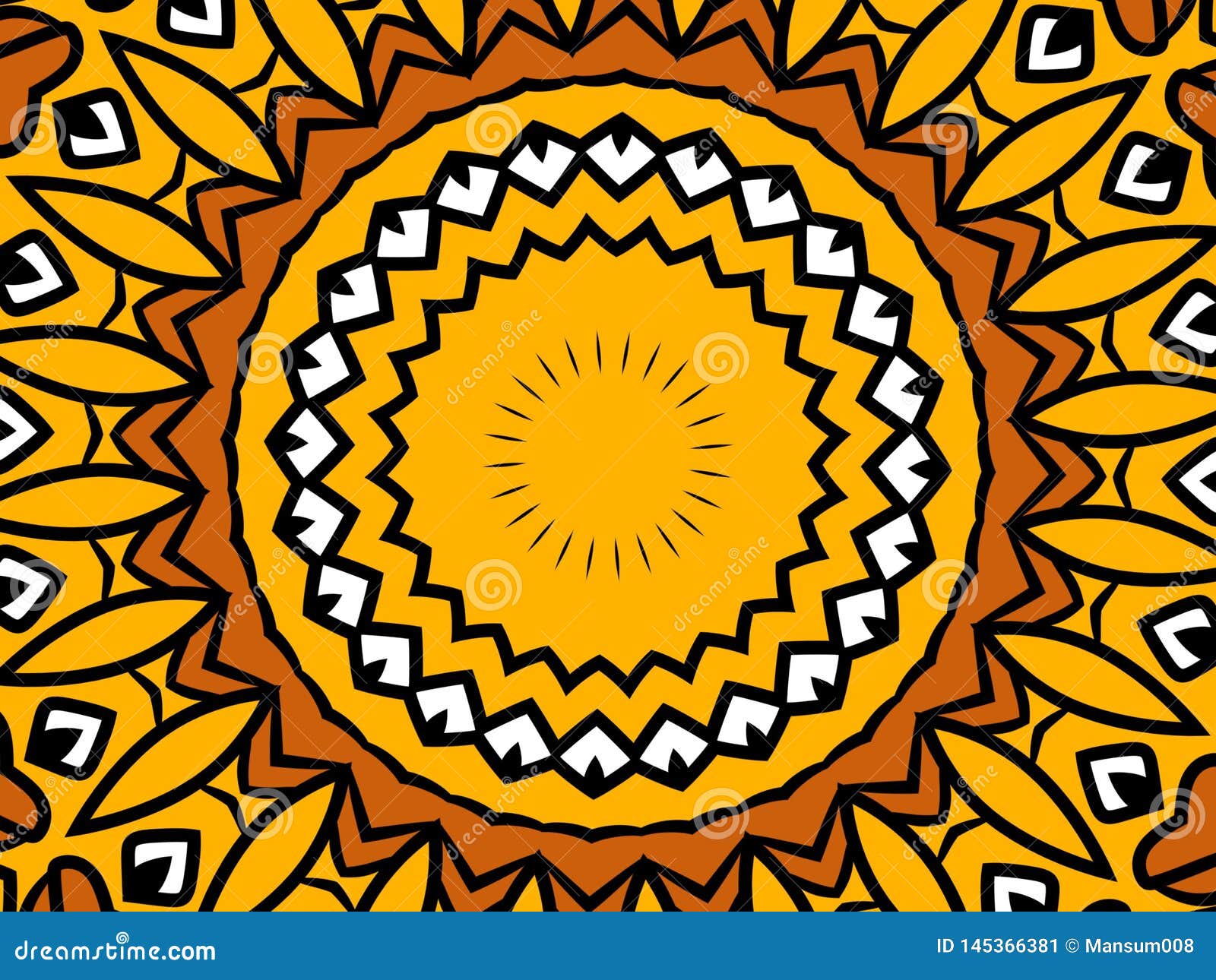 Yellow Color Pattern Background Stock Illustration - Illustration of ...