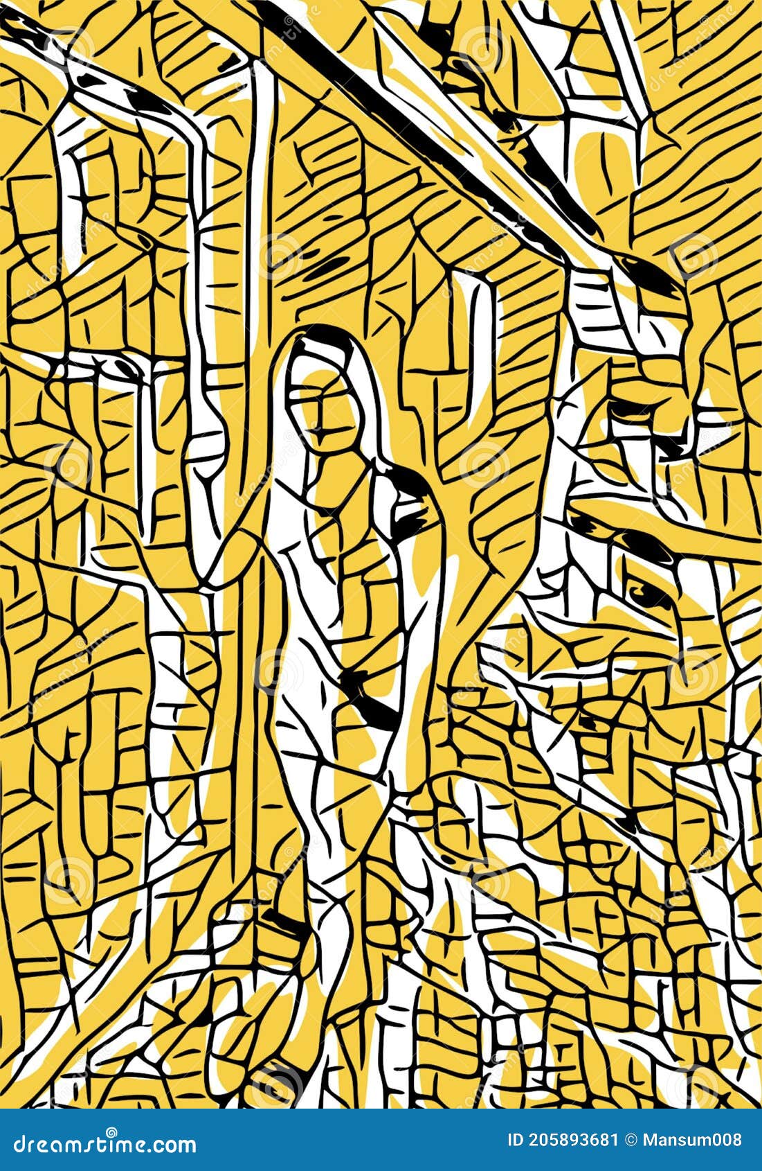 Yellow Color Pattern Background Stock Illustration - Illustration of ...