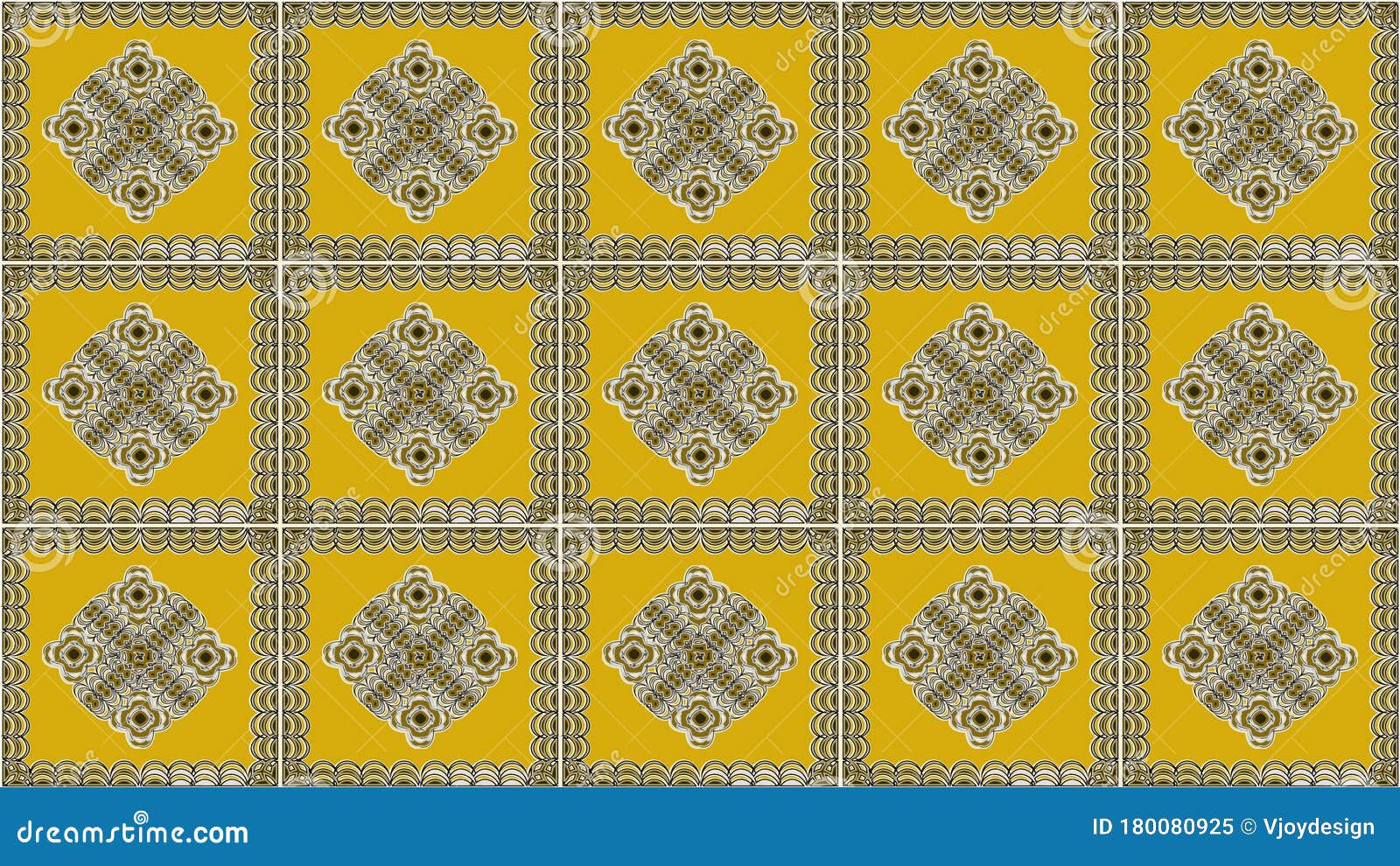 Yellow Color, Square Shape, Abstract Pattern Vector Graphic Design ...