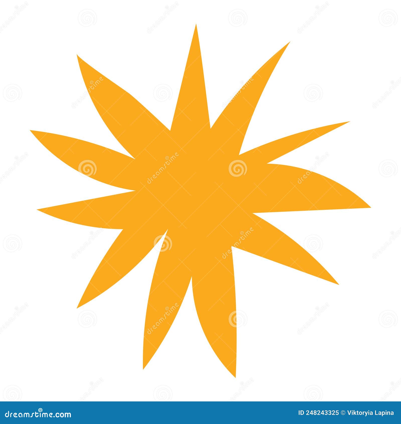 Yellow Color Star, Gold Star Icon. Stock Illustration - Illustration of ...