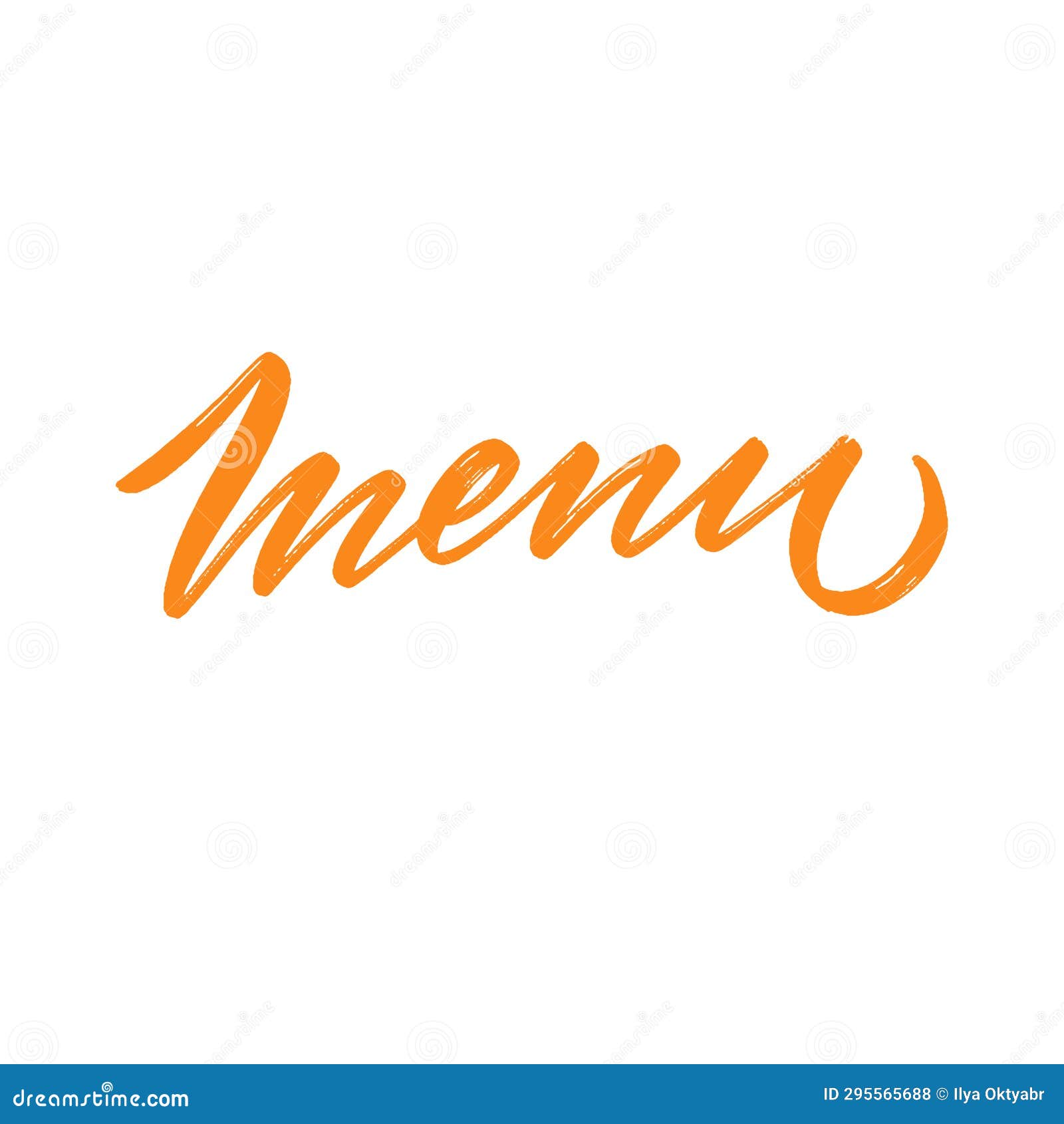 Word Menu Hand Lettering. Good Appetite. Vector Typo Icons. Isolated On ...