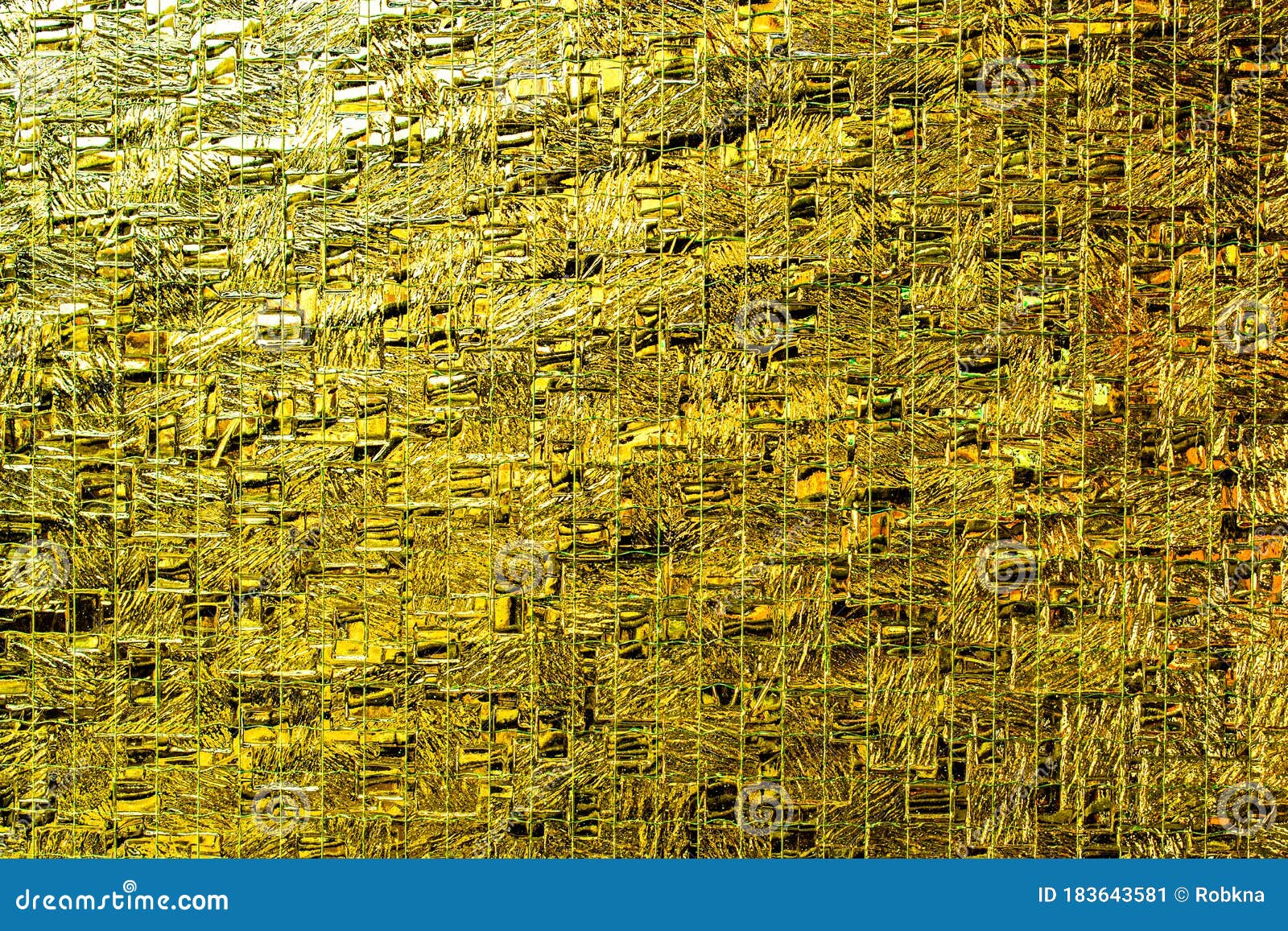 Yellow Colored Abstract Glass Background with Textures of Different ...