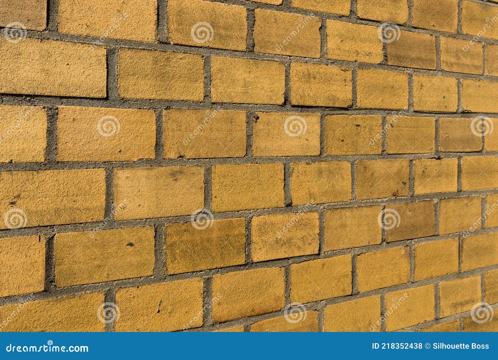 Yellow Colored Clinker Brick Wall and Facade, Facing Brick. Yellow ...