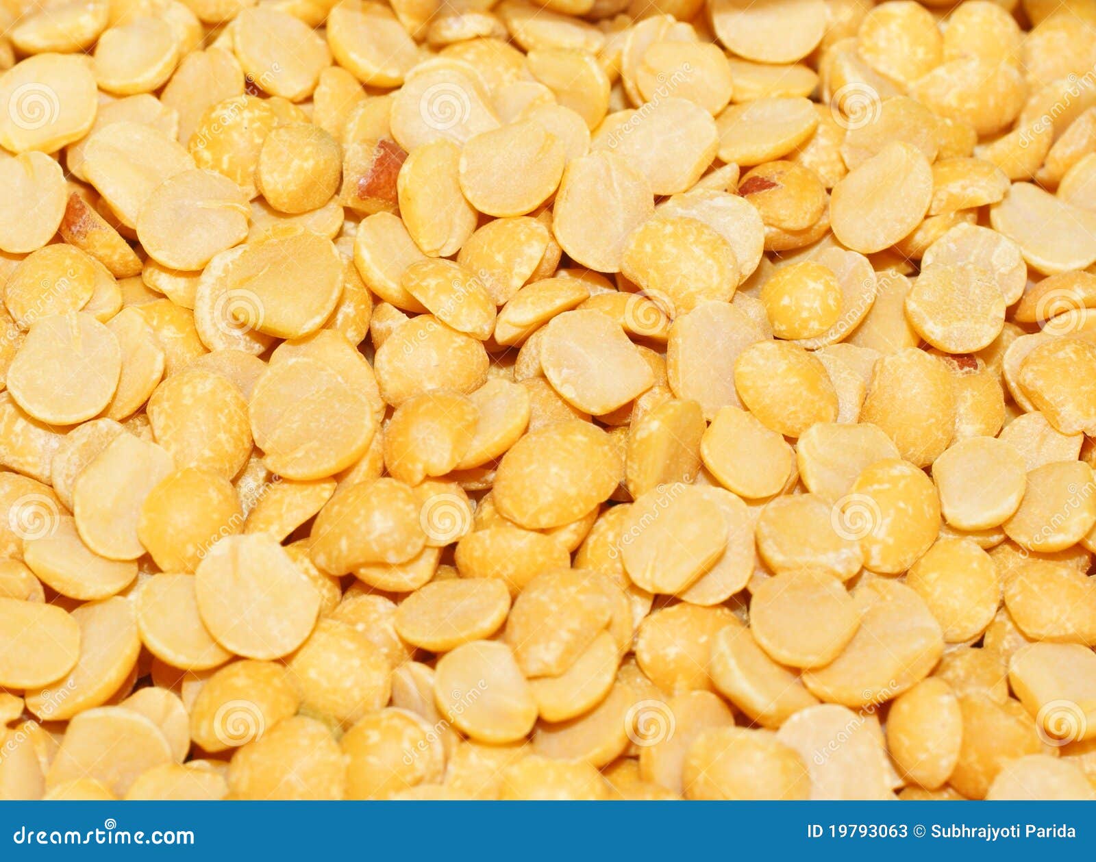Yellow Colored Half Split Chickpeas Stock Image - Image of middle ...