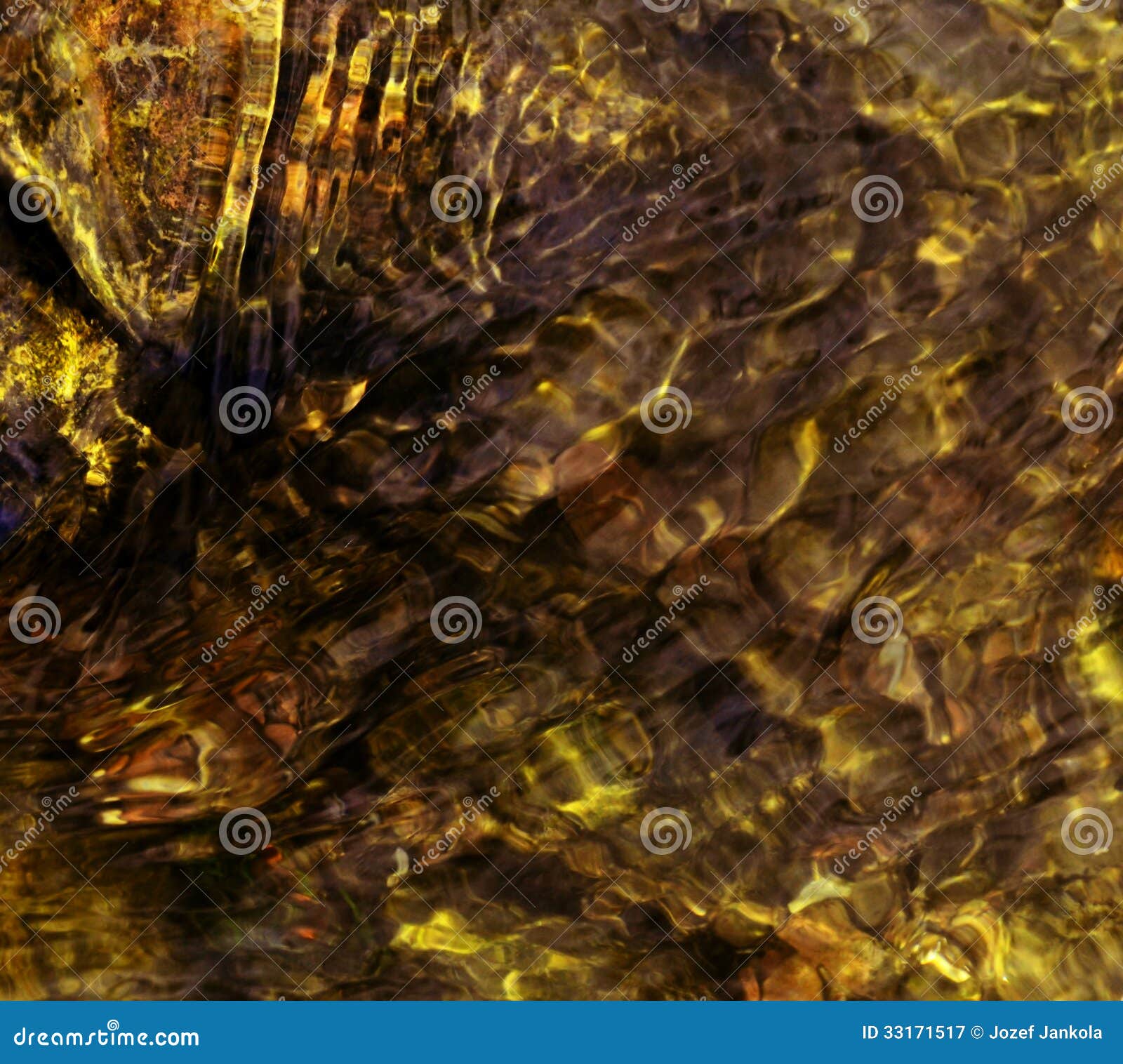 Yellow Colored Ripples on Water Stock Image - Image of refreshing ...