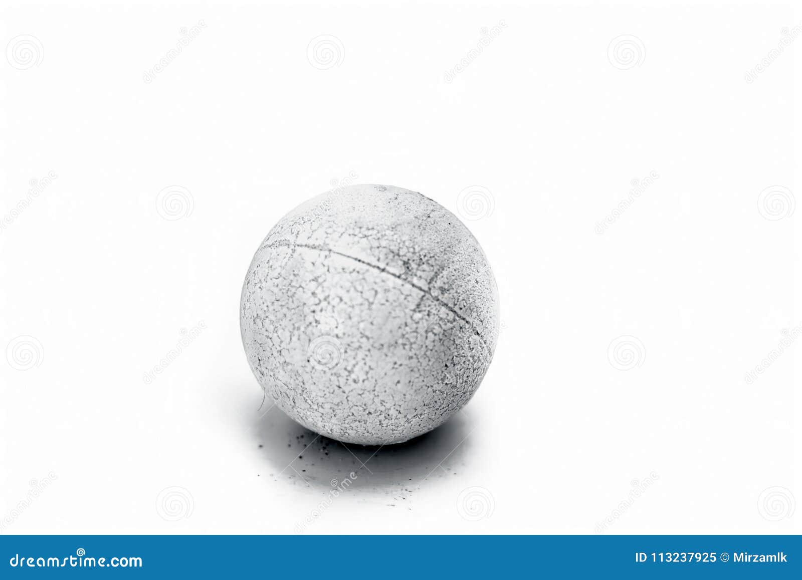 A Yellow Sponge Ball Isolated on White. Stock Image - Image of macro ...