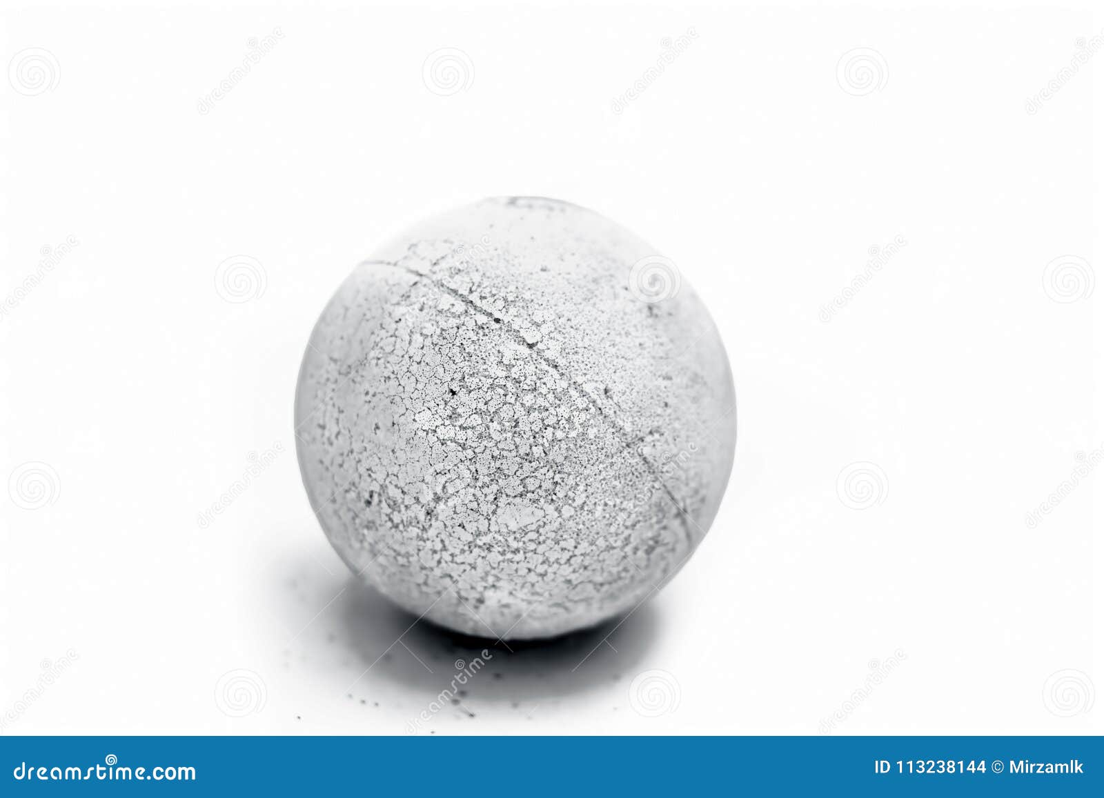 A Yellow Sponge Ball Isolated on White. Stock Photo - Image of color ...