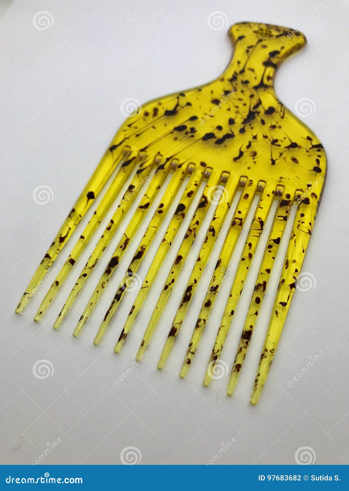 Yellow comb stock photo. Image of design, style, care - 97683682