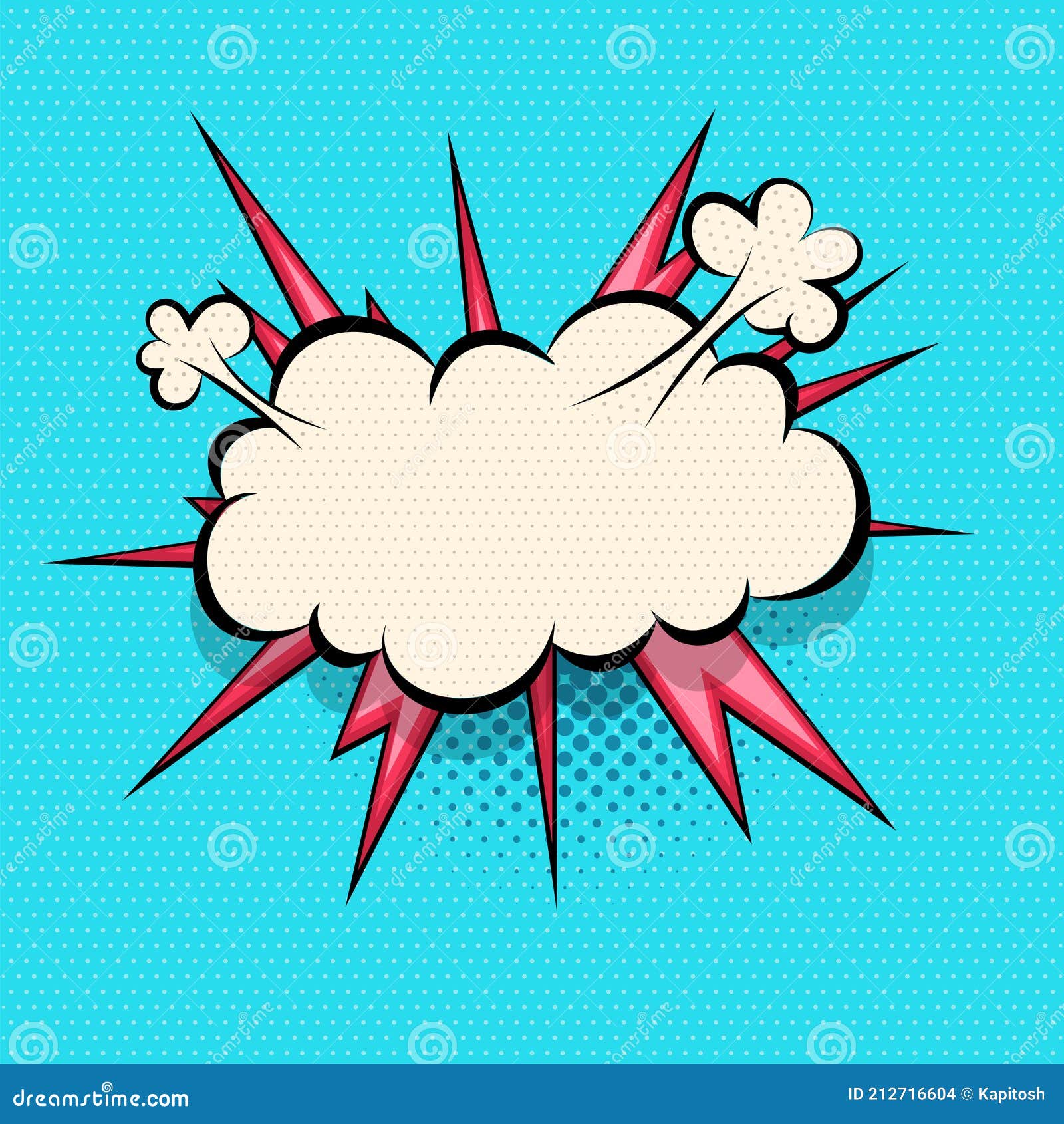 Yellow Comics Speech Bubble for Text Stock Vector - Illustration of ...