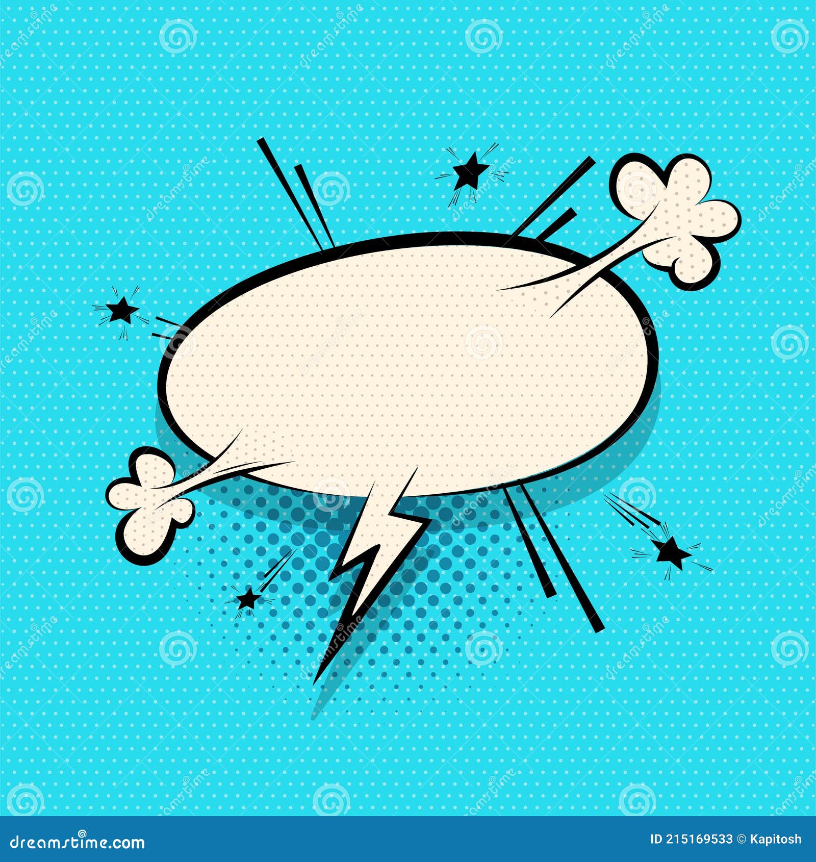 Yellow Comics Speech Bubble for Text Stock Vector - Illustration of ...