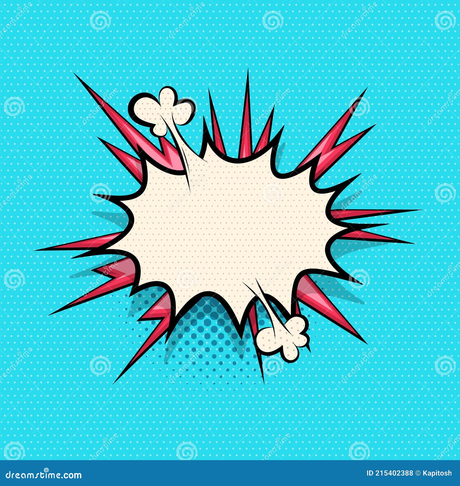 Yellow Comics Speech Bubble for Text Stock Vector - Illustration of ...