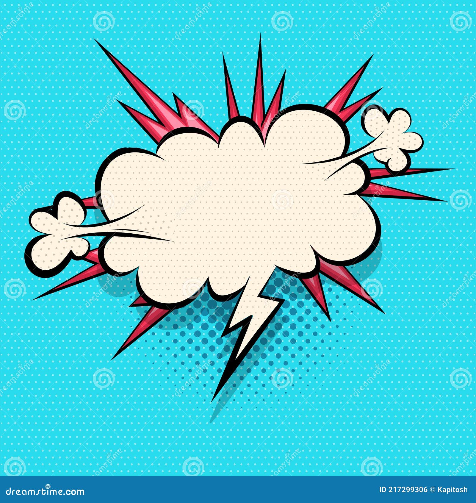 Yellow Comics Speech Bubble for Text Stock Vector - Illustration of ...