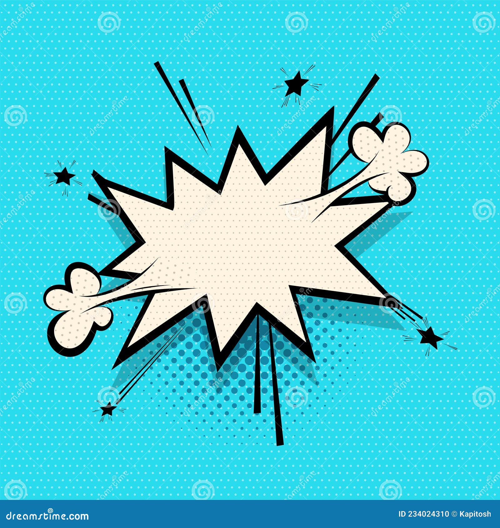 Yellow Comics Speech Bubble for Text Stock Vector - Illustration of ...