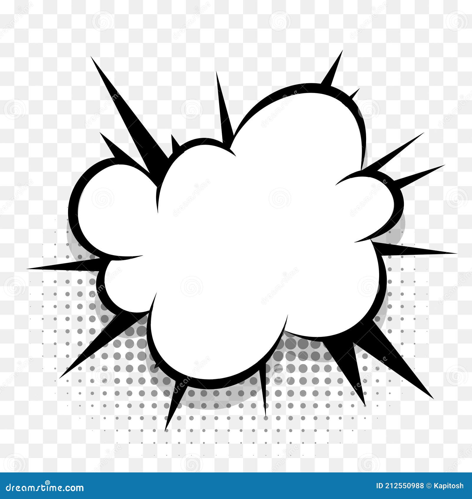 Yellow Comics Speech Bubble for Text Stock Vector - Illustration of ...