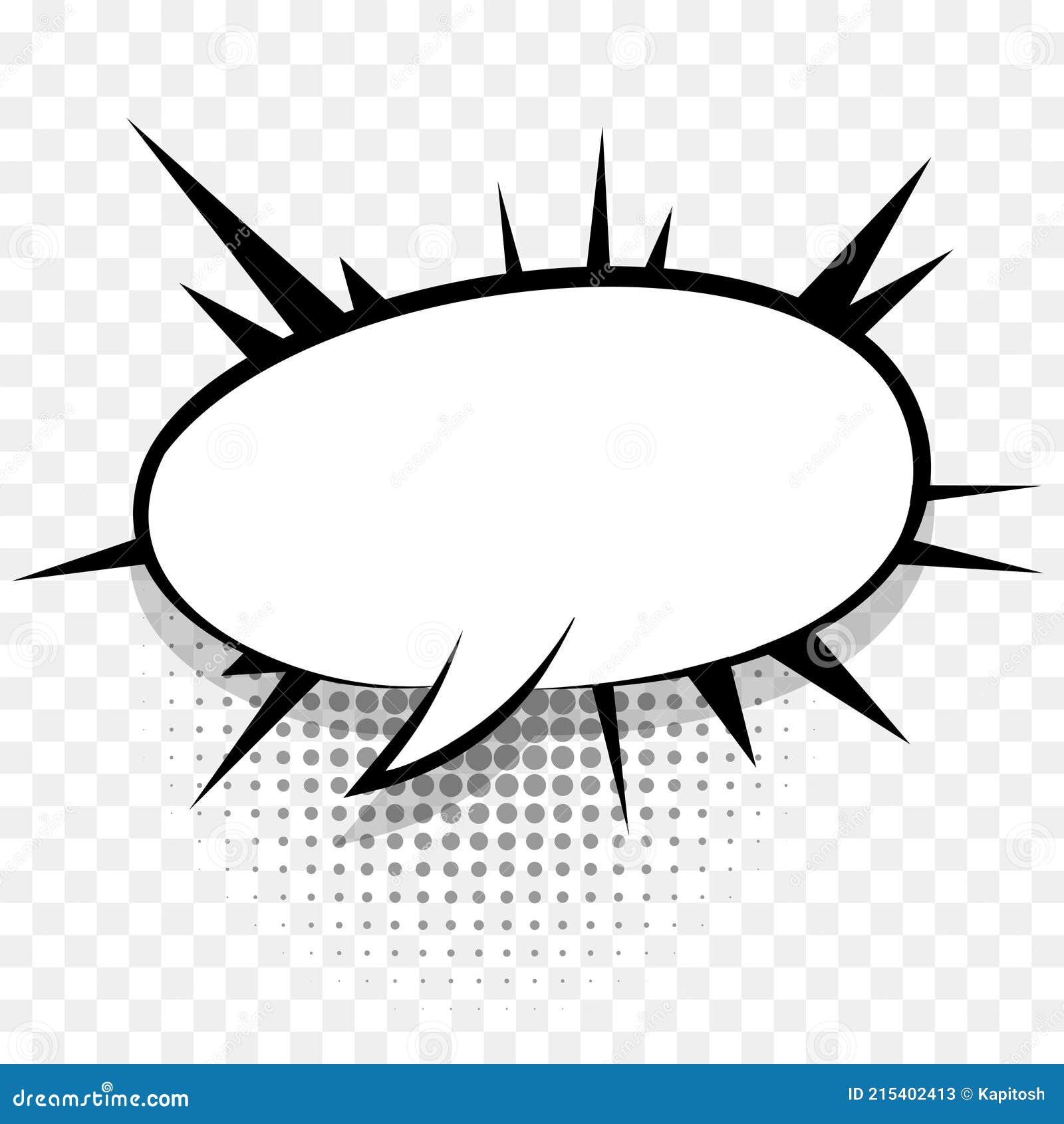 Yellow Comics Speech Bubble for Text Stock Vector - Illustration of ...