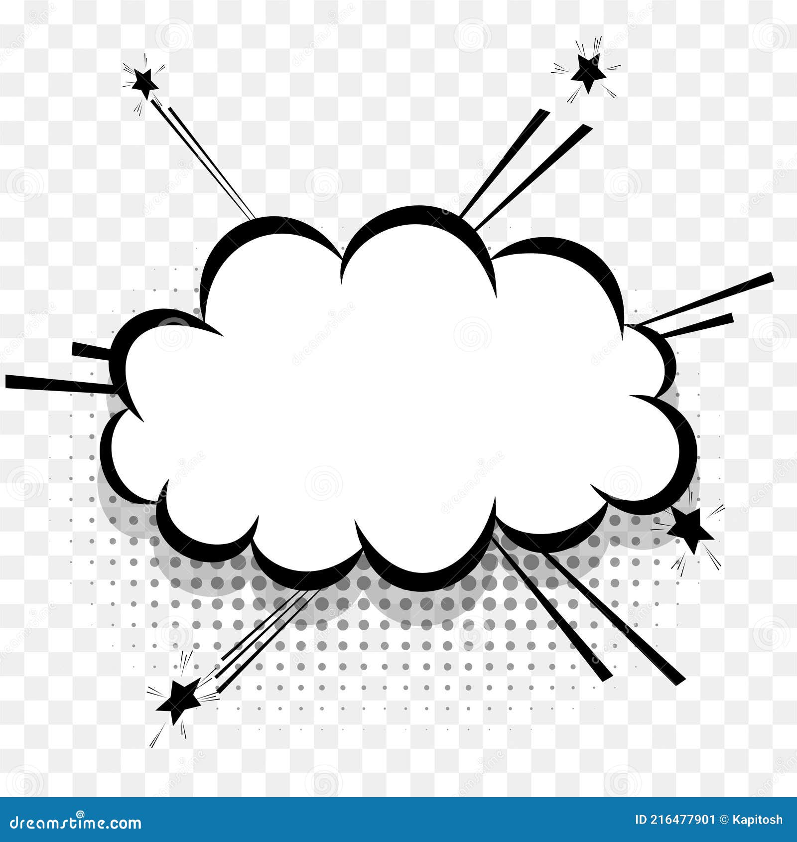 Yellow Comics Speech Bubble for Text Stock Vector - Illustration of ...