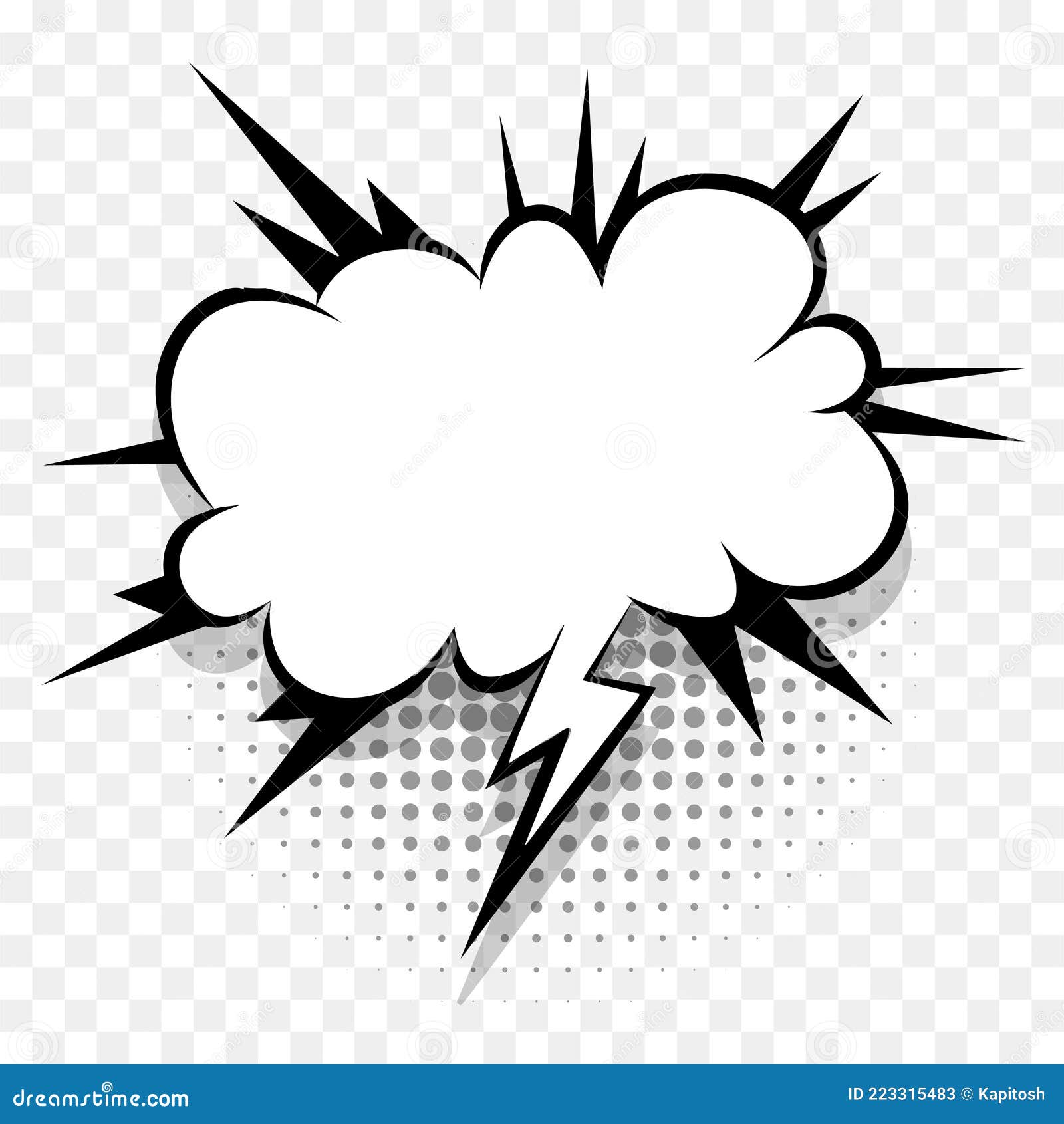 Yellow Comics Speech Bubble for Text Stock Vector - Illustration of ...