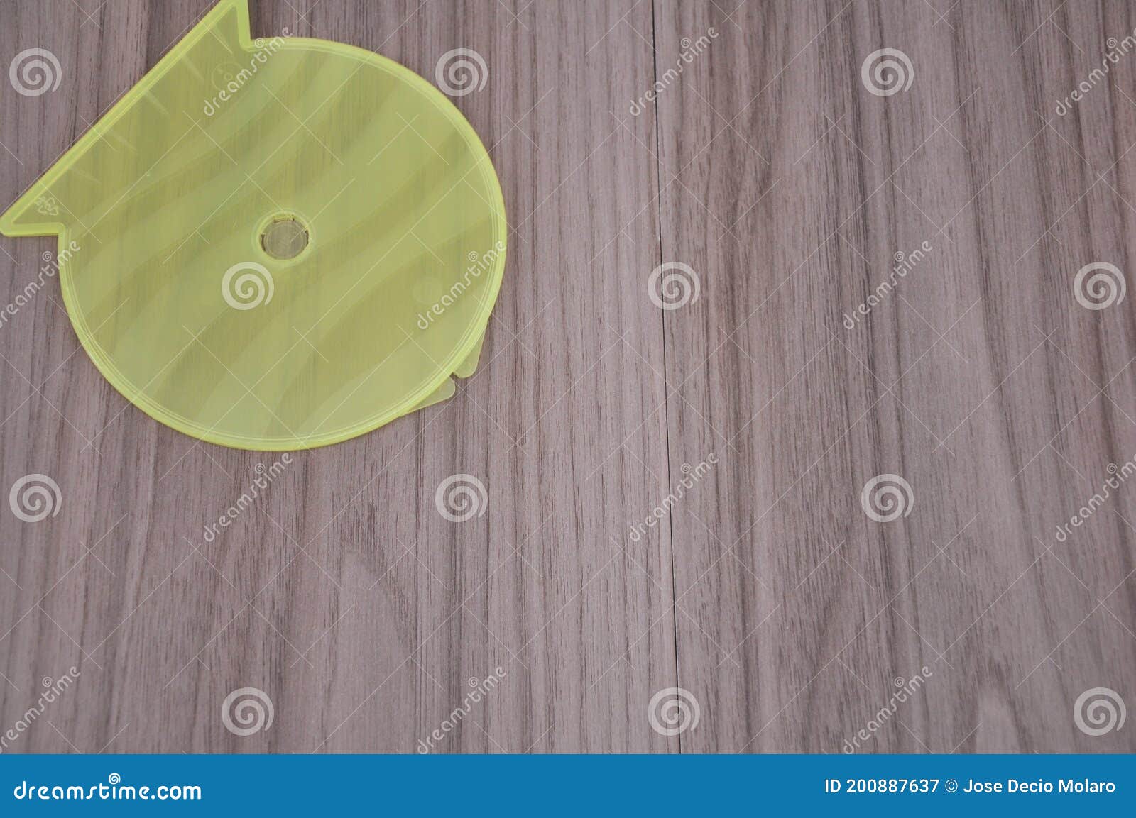 Yellow Compact Disc or Dvd Cover in Fish Shape Stock Image - Image of ...