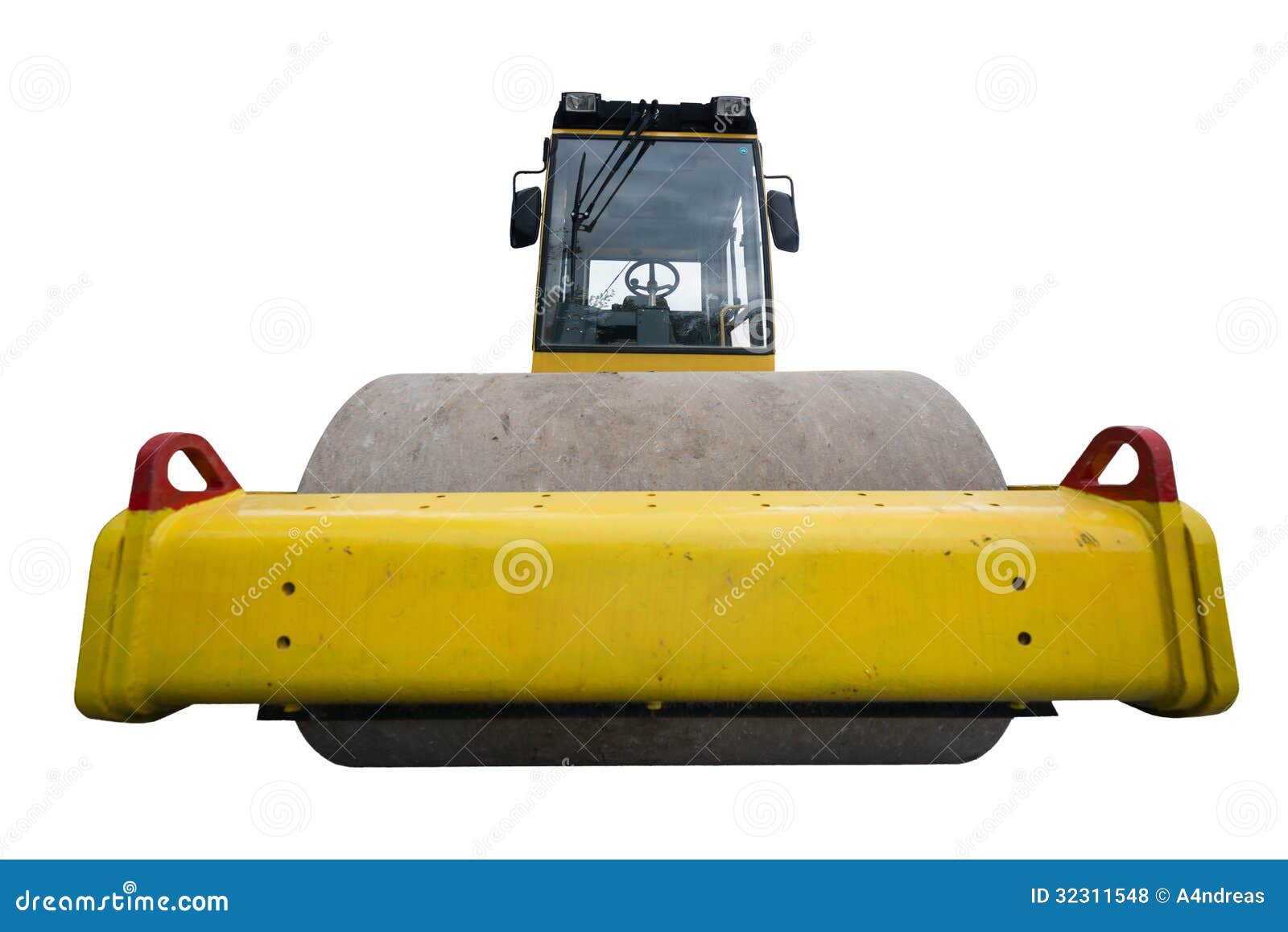 Yellow compactor stock photo. Image of construction, compactor - 32311548