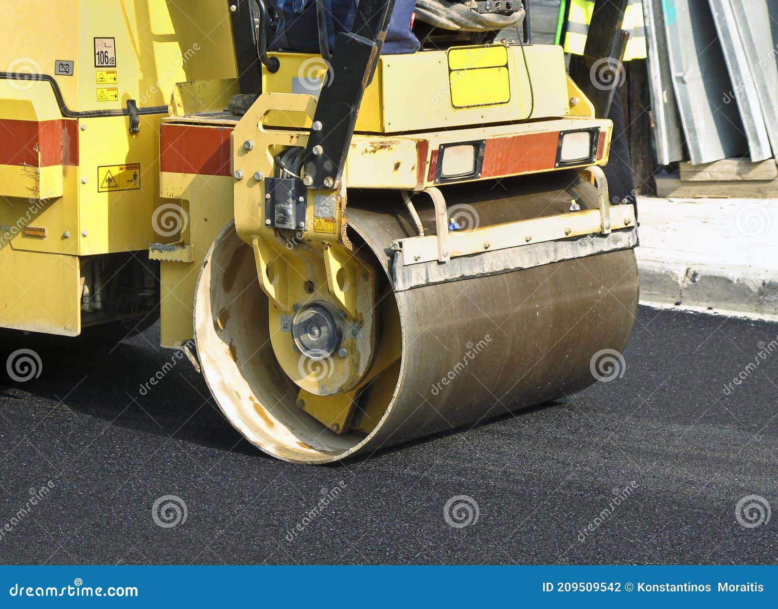 Yellow Compactor Roller Stock Photo | CartoonDealer.com #209509542