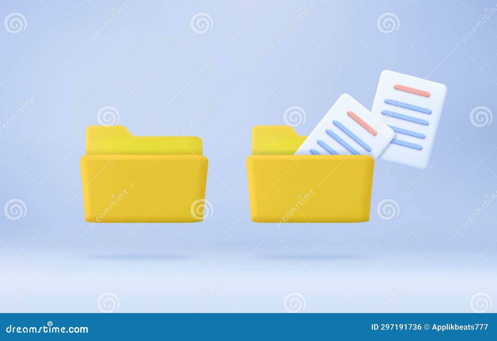 Yellow computer folder stock illustration. Illustration of information ...