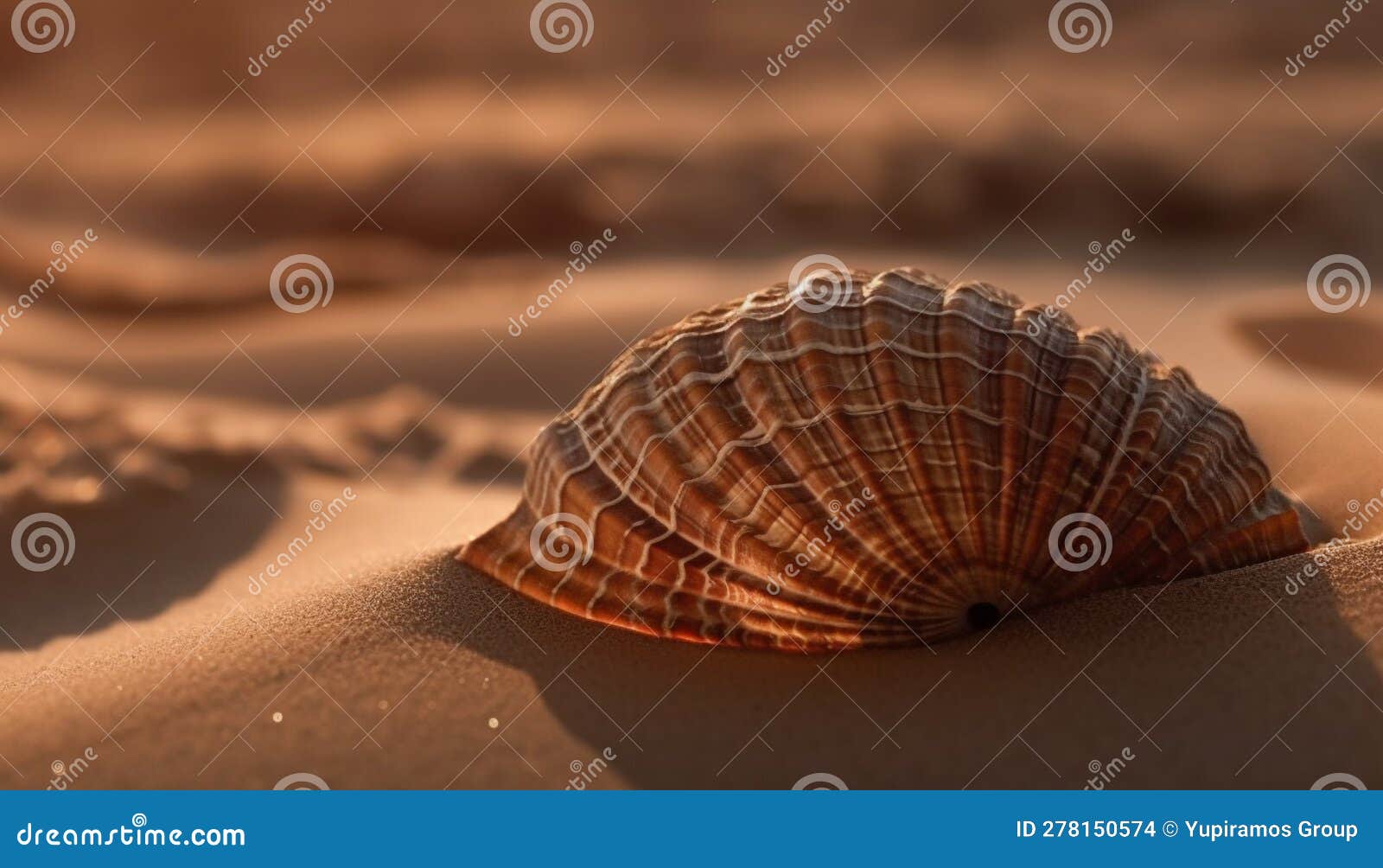 Yellow Conch Shell, a Souvenir from Vacations Generated by AI Stock ...