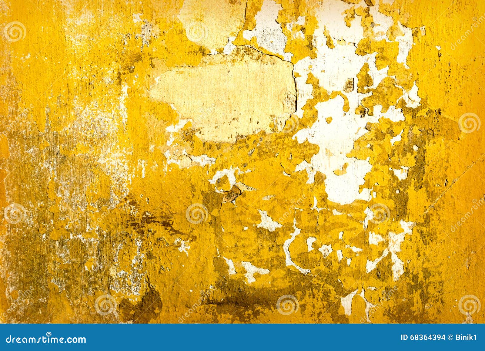 Yellow Concrete Cracked Wall Texture Stock Photo - Image of blank ...