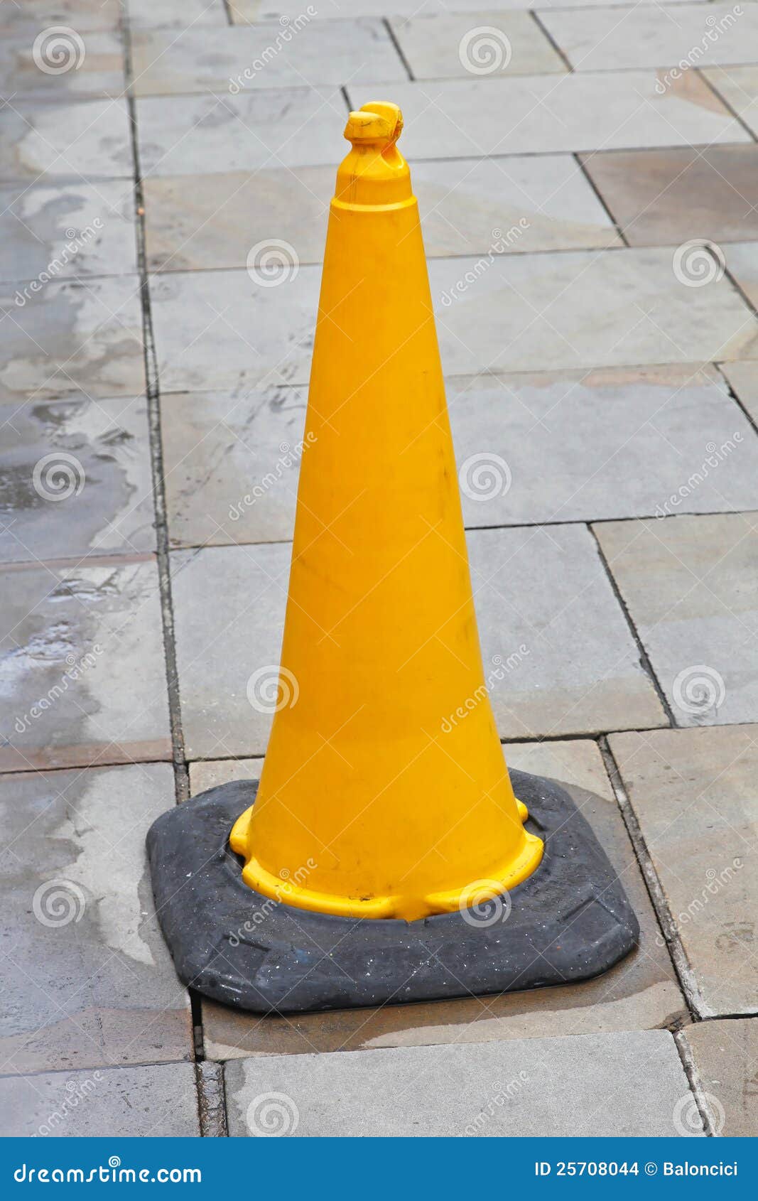 Yellow cone stock photo. Image of yellow, construction - 25708044