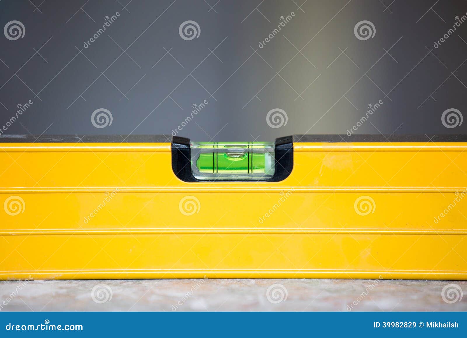 Construction Bubble Level At The Construction Site, Leveling The Floor ...