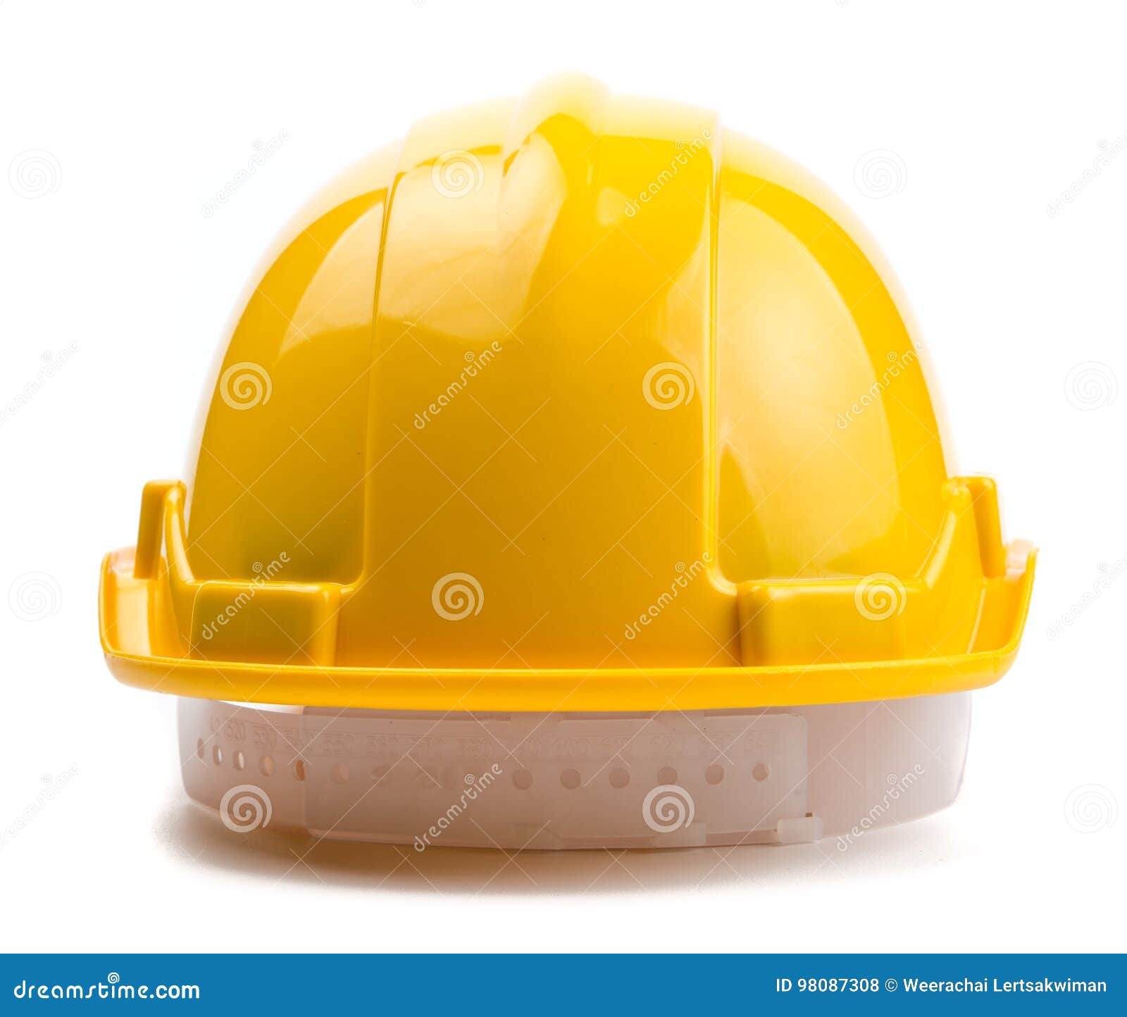 Yellow construction helmet stock photo. Image of object - 98087308