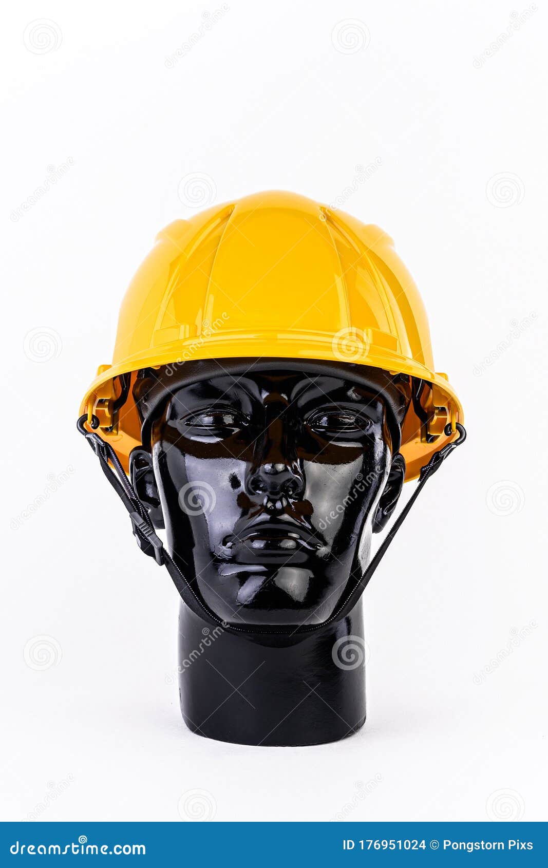 The Yellow Construction Helmet To Protect and Safe Life in the ...