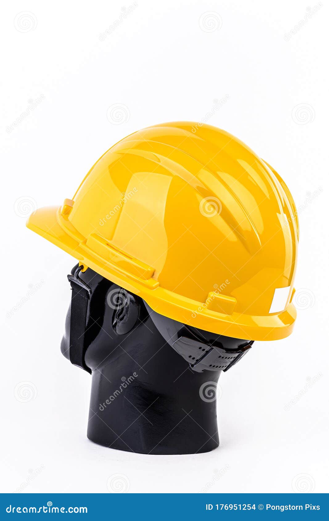 The Yellow Construction Helmet To Protect and Safe Life in the ...