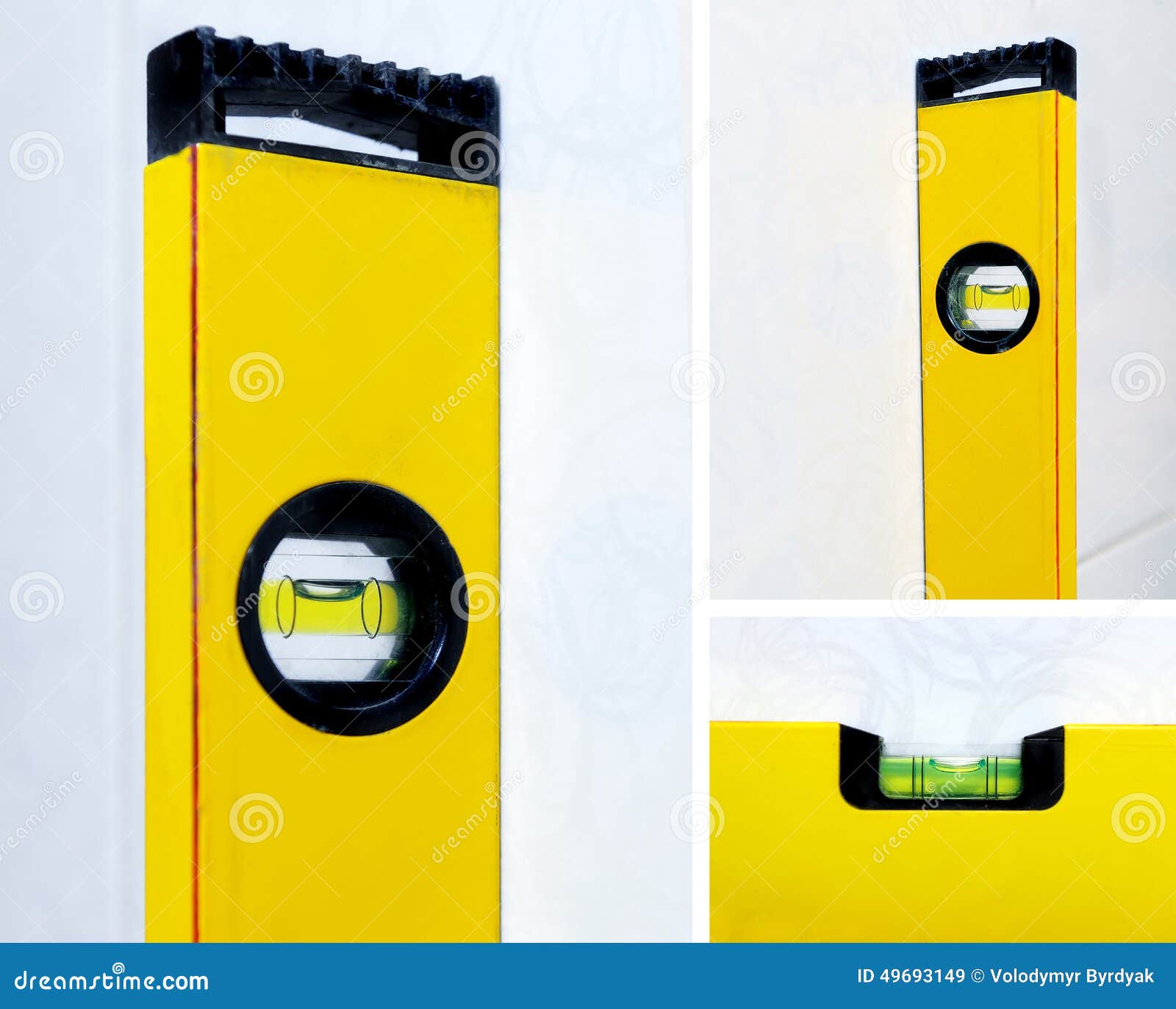 Yellow construction level stock image. Image of bubble - 49693149